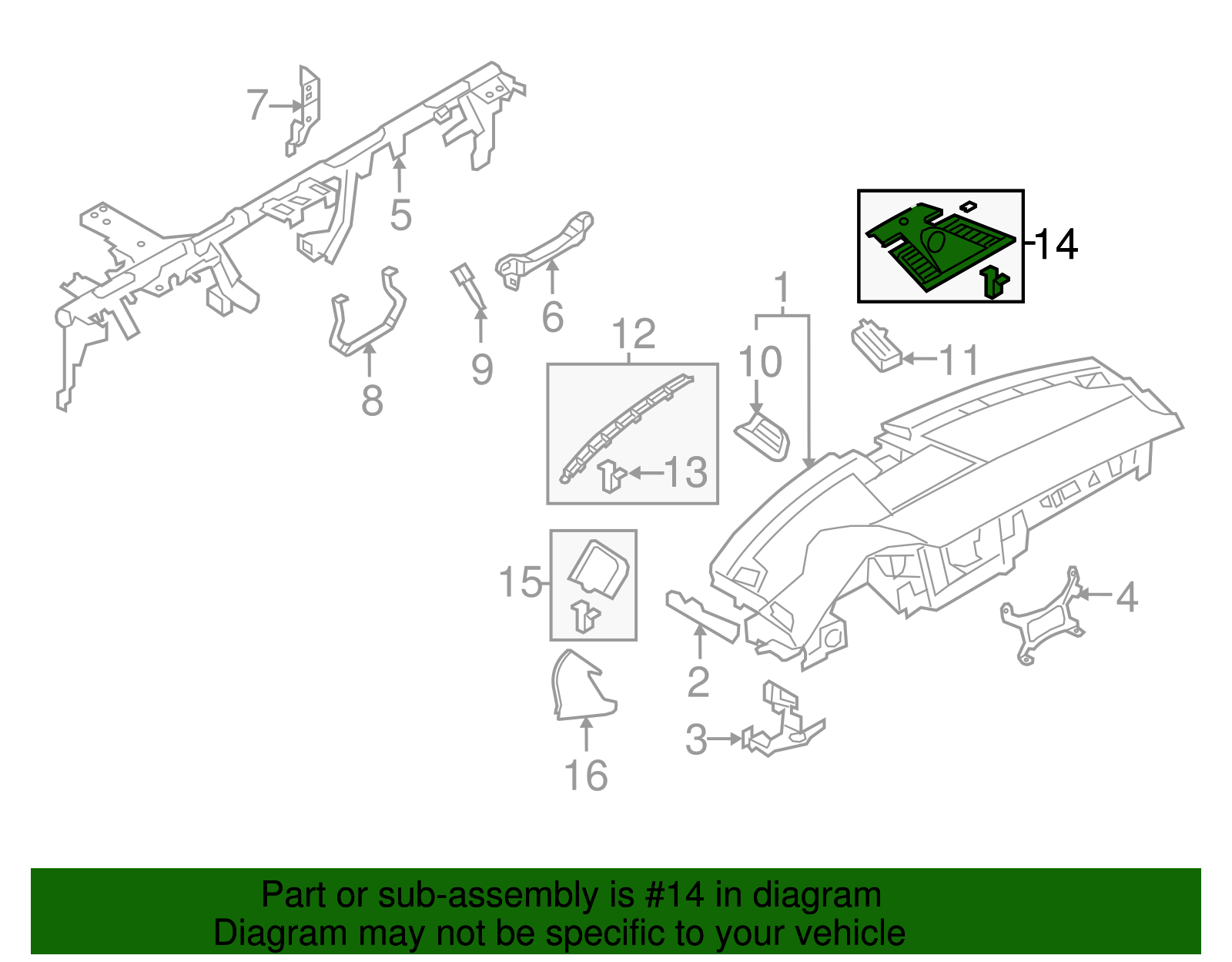 970-552-151-01-4U0 - 2010-2016 Porsche Panamera - Center Cover 2010 ...