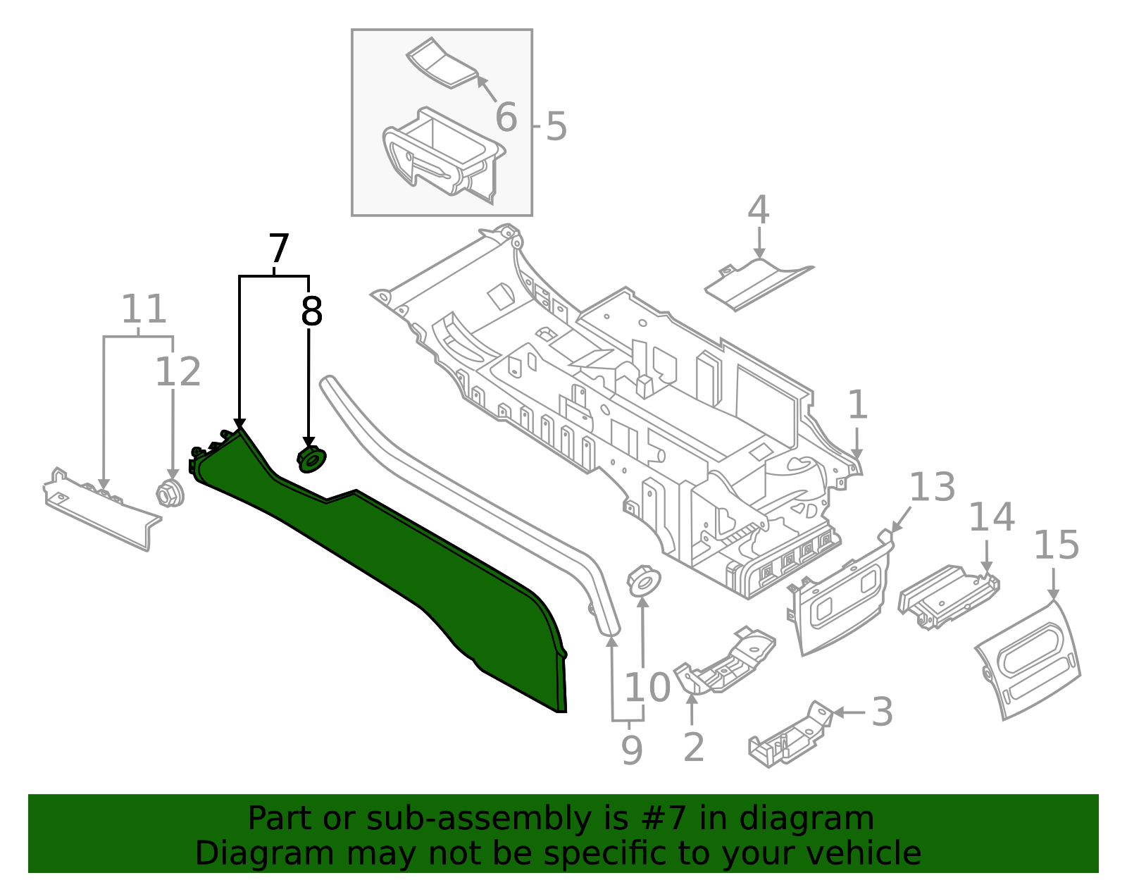 2020-2024 Lincoln Aviator Console Panel LC5Z-78045A76-AL | Miracle Ford ...