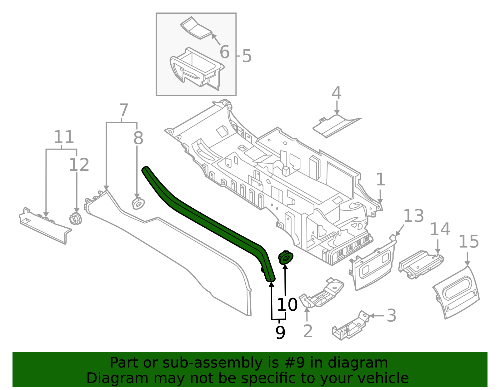 LC5Z-7804609-AH - Upper Molding - 2020-2024 Lincoln Aviator | Lasco ...
