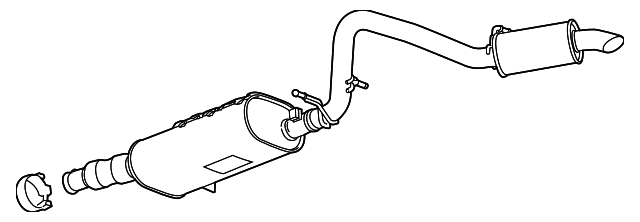 2015-2020 GM Muffler 85052293 GM | GMPartsDirect.com