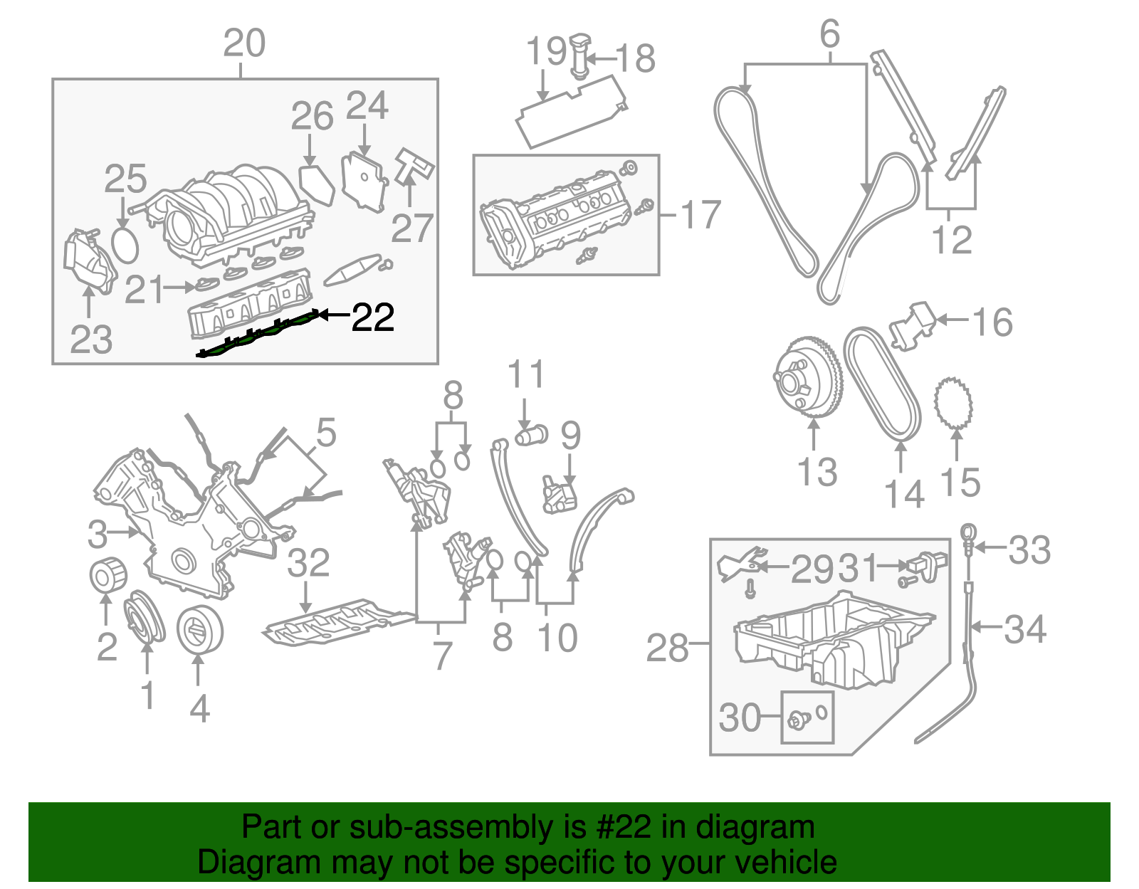 4628235 - Manifold Gasket - 2005-2009 Land-Rover | Land Rover Lake Bluff