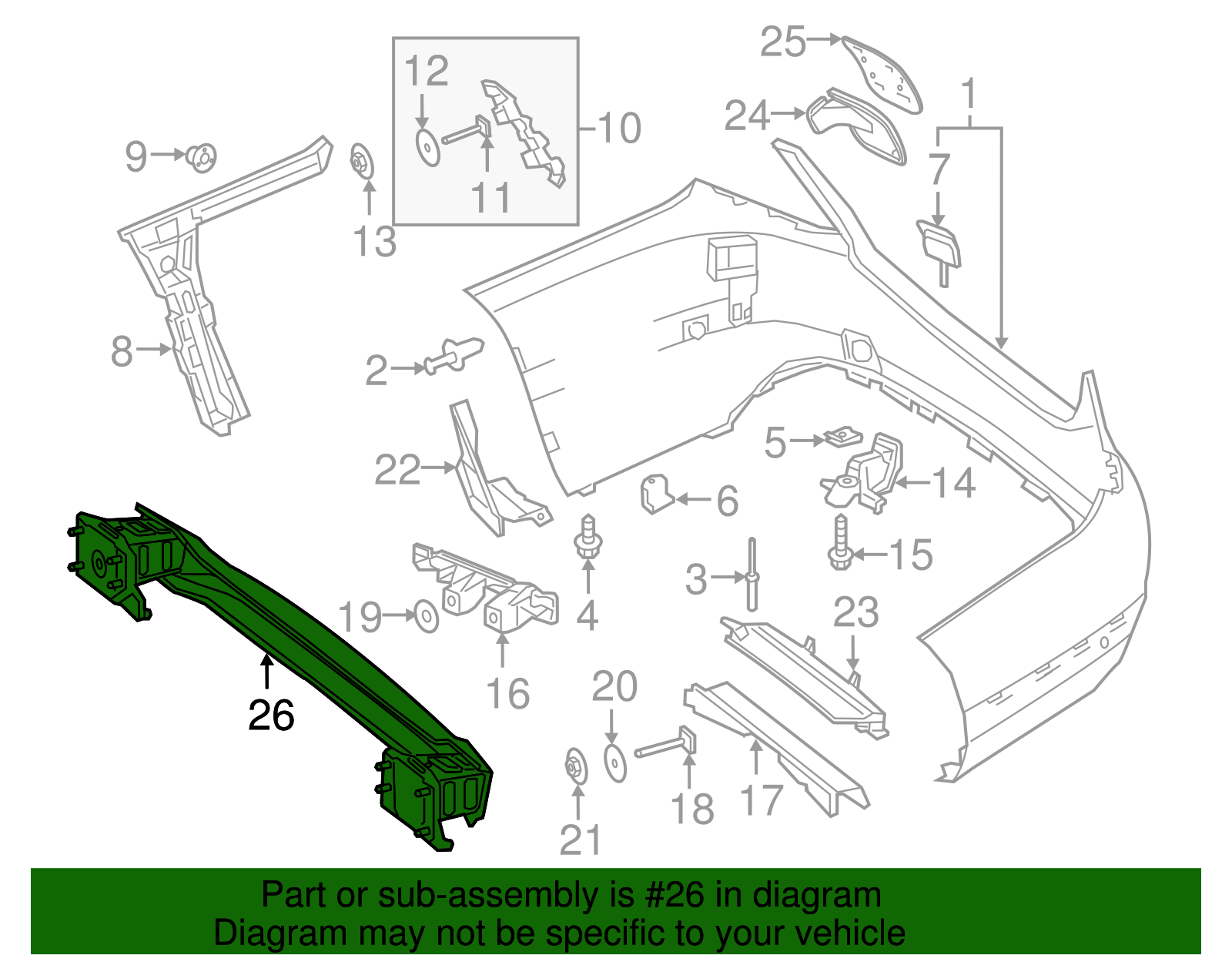 205-610-05-14 - Impact Bar 2015-2018 Mercedes-Benz | Mercedes-Benz ...