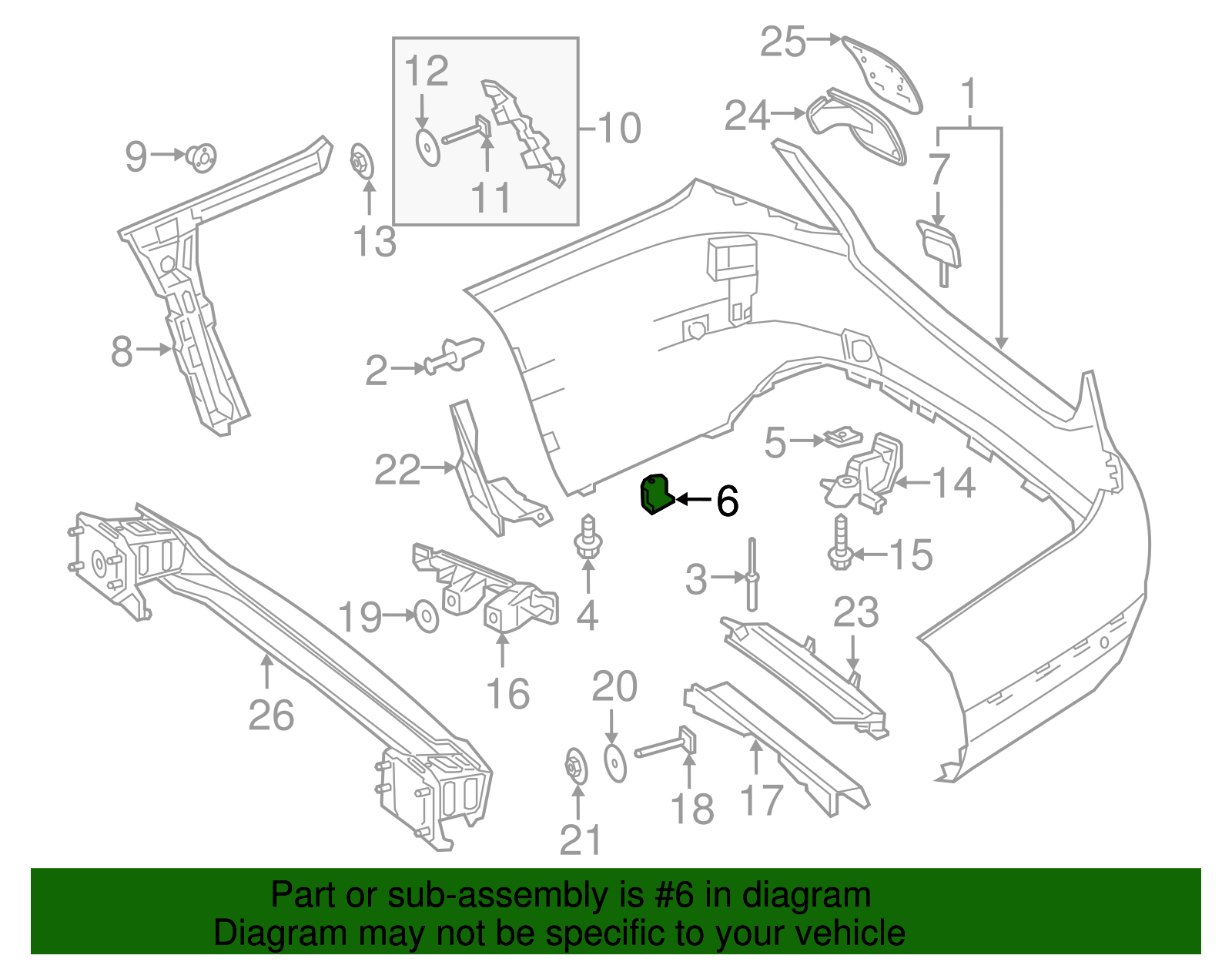 205-885-00-56 - Bumper Cover Bracket 2015-2018 Mercedes-Benz | Mercedes ...