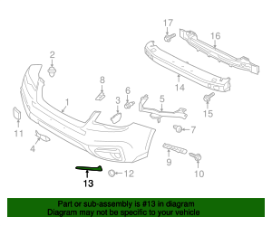 2017-2018 Subaru Forester Trim Molding 57708SG020 | Subaru Parts Store