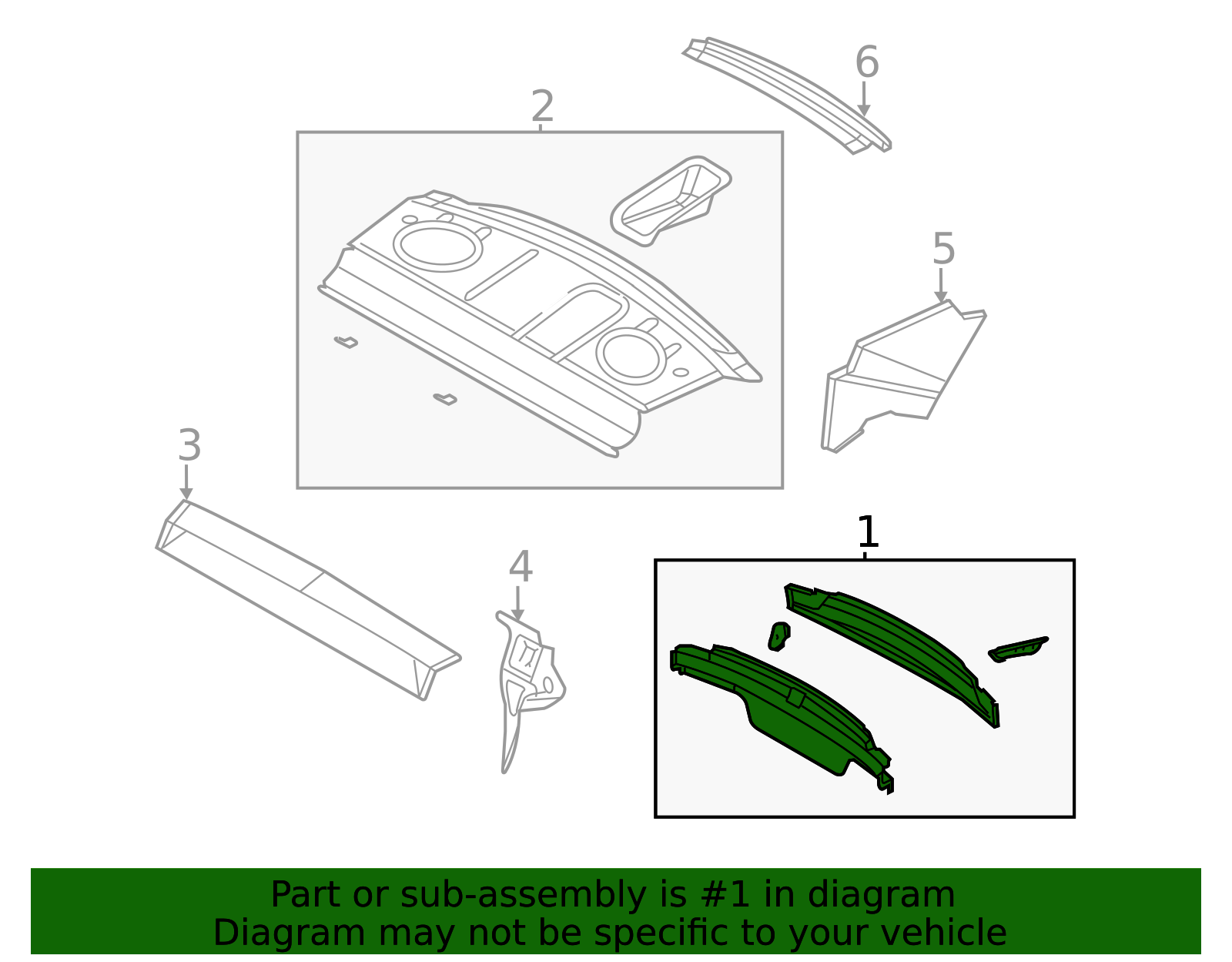 2007-2014 Chrysler Panel Below Lid 05076198AC | Mopar Parts Canada