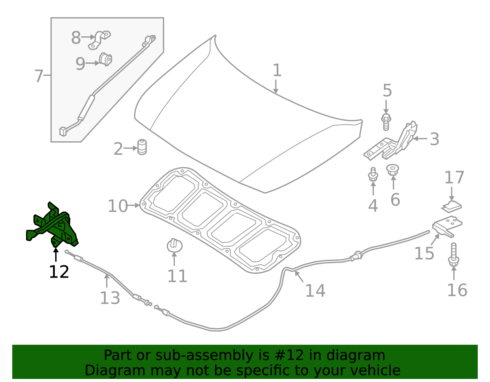 2018-2022 Hyundai Accent Latch 81130-H5010 | MotorMotor
