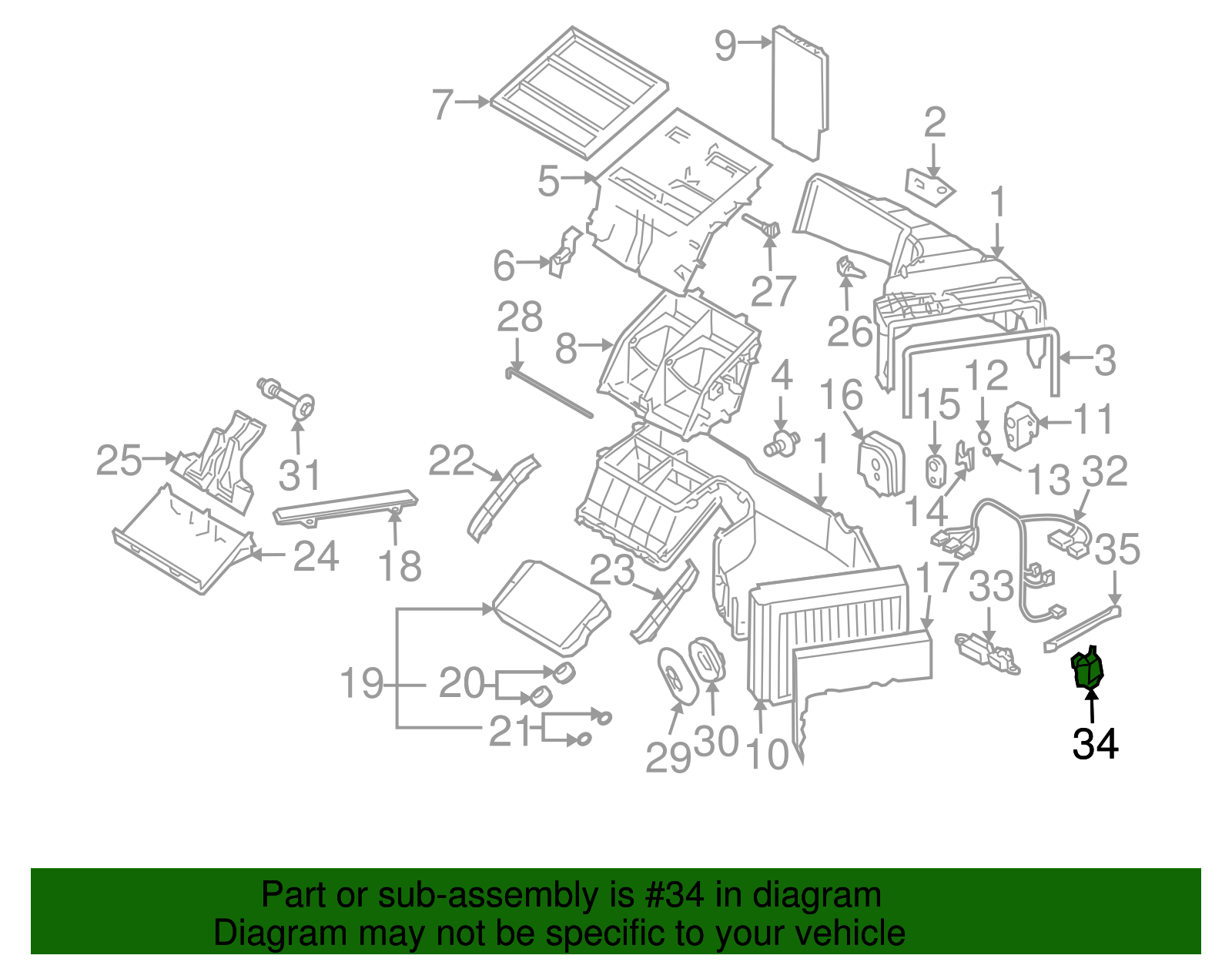 2004-2010 Volkswagen Touareg Adjust Motor 7L0-907-511-AD | vwpartscenter