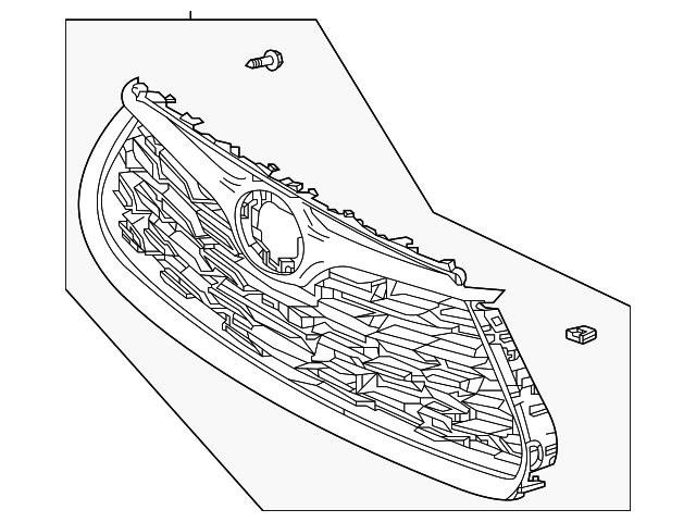 53101-0E360 - Grille Sub Assembly Rad 2020-2024 Toyota Highlander ...