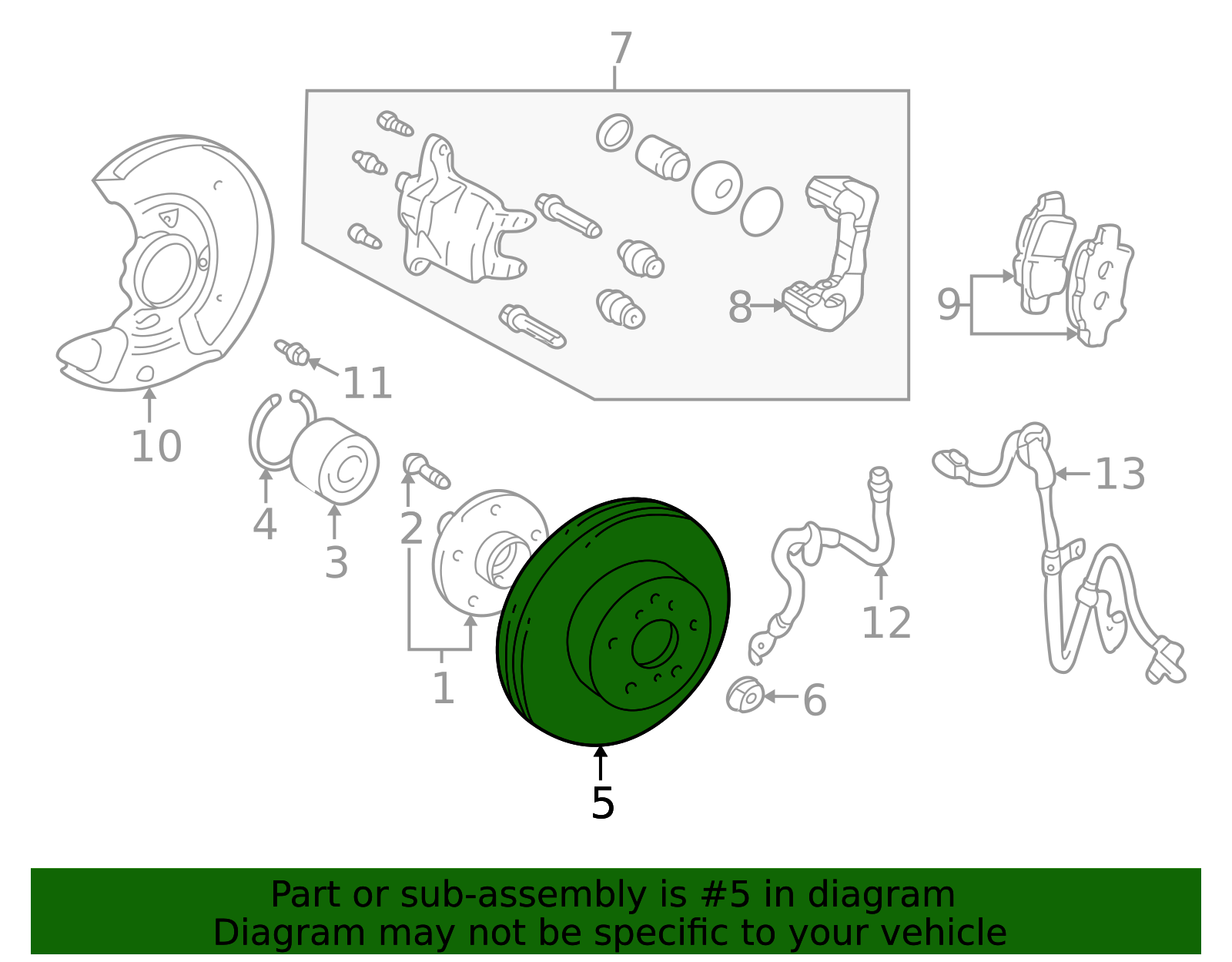 2000 Toyota Echo 2000 Toyota Echo - Rotor 43512-52050 | Sparks Parts