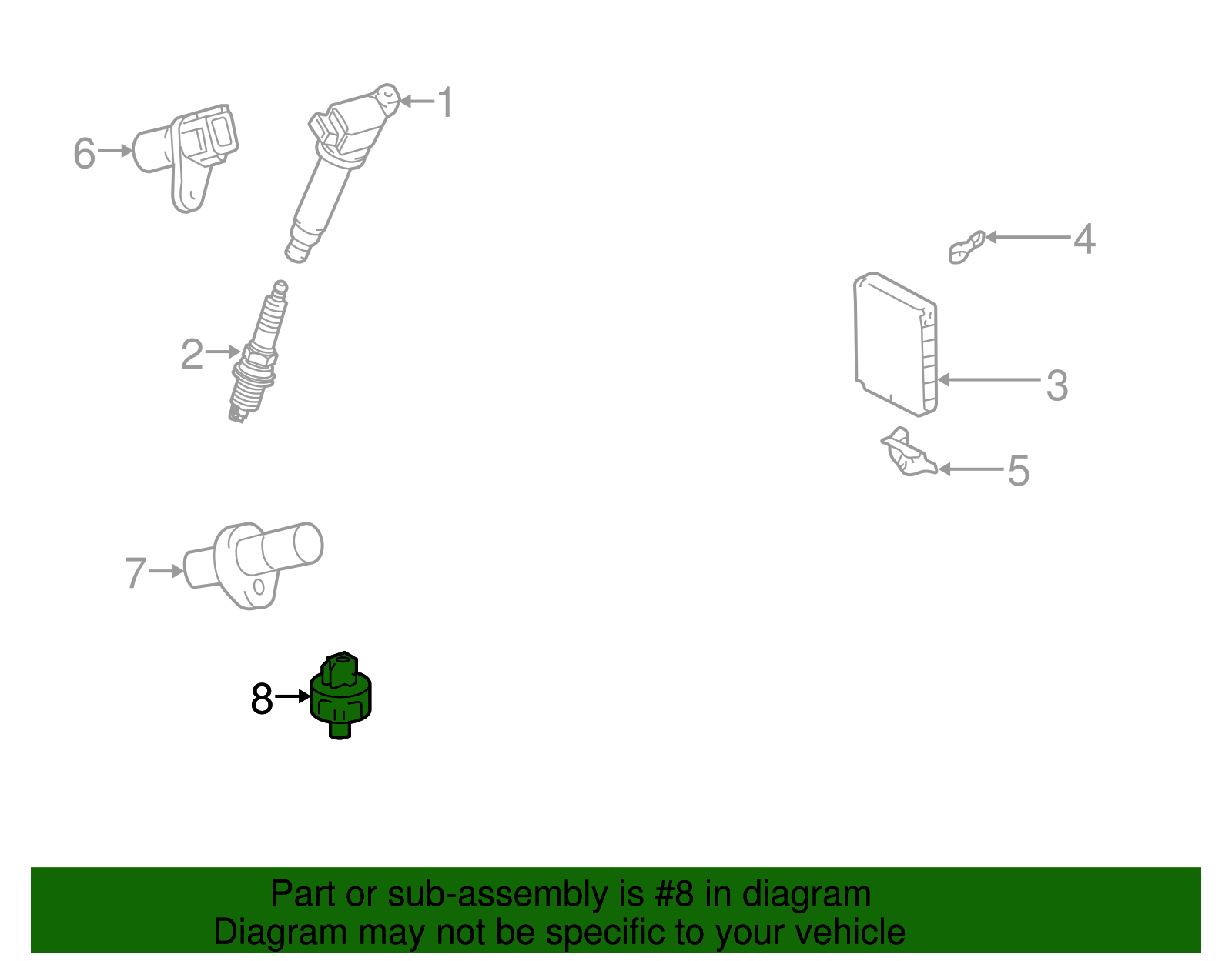 1994-2000 Lexus Knock Sensor 89615-12040 | OEM Parts Online