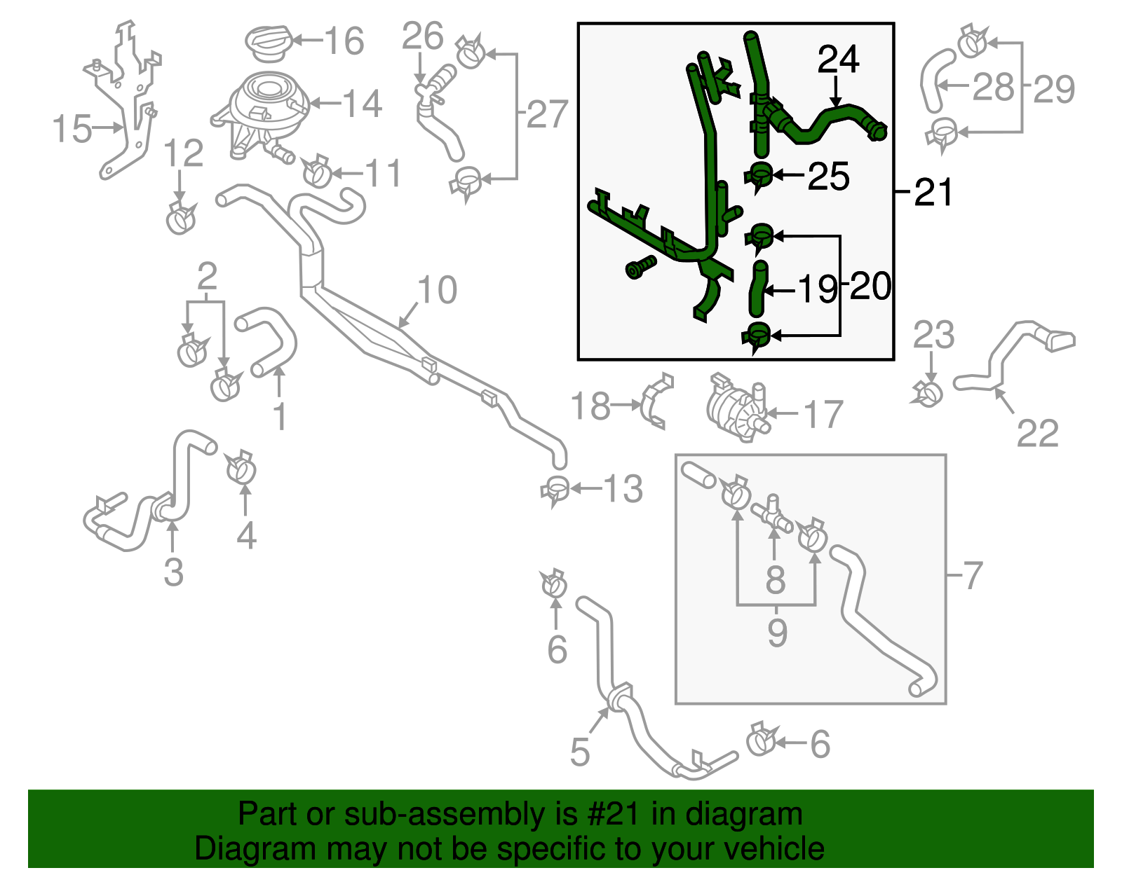 2011-2015 Volkswagen Touareg Water Manifold 7P0-121-070-AB | Volkswagen ...