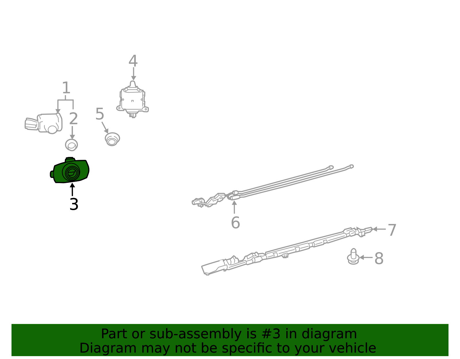 89348-48330-A0 - 2021-2022 Toyota Venza - Park Sensor Retainer | Nucar ...