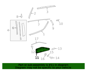 75741-F4010 - Lower Molding 2018-2022 Toyota C-HR | Norm Reeves Toyota ...