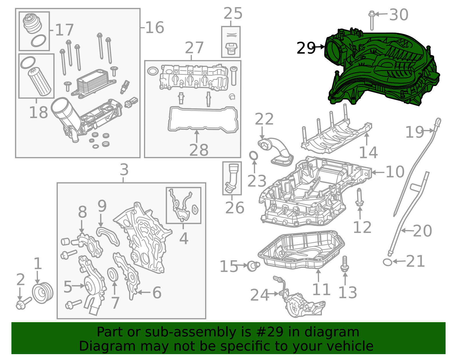 2017-2025 Mopar Intake Plenum 04861867AI | Mopar Parts Canada