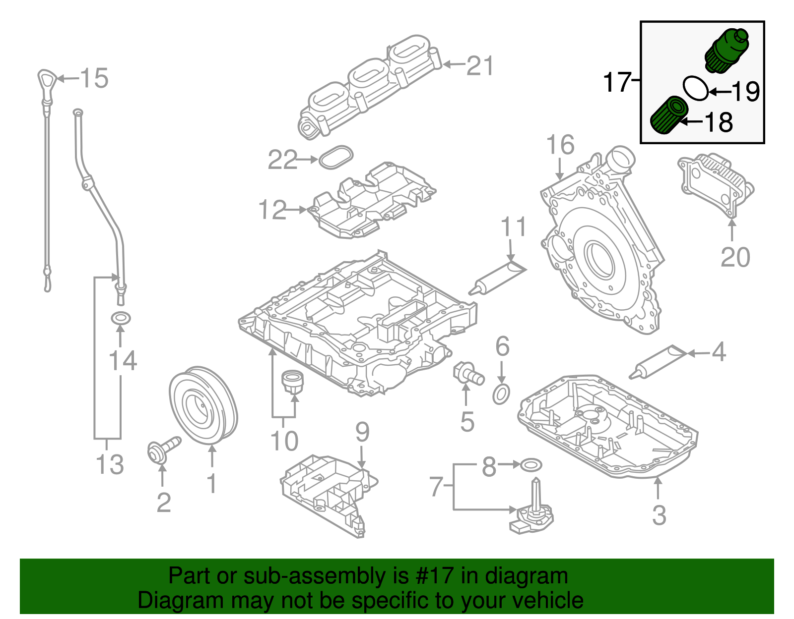 06E-115-405-L - Oil Filter Housing 2015-2019 Audi | Audi OEM Parts Guy