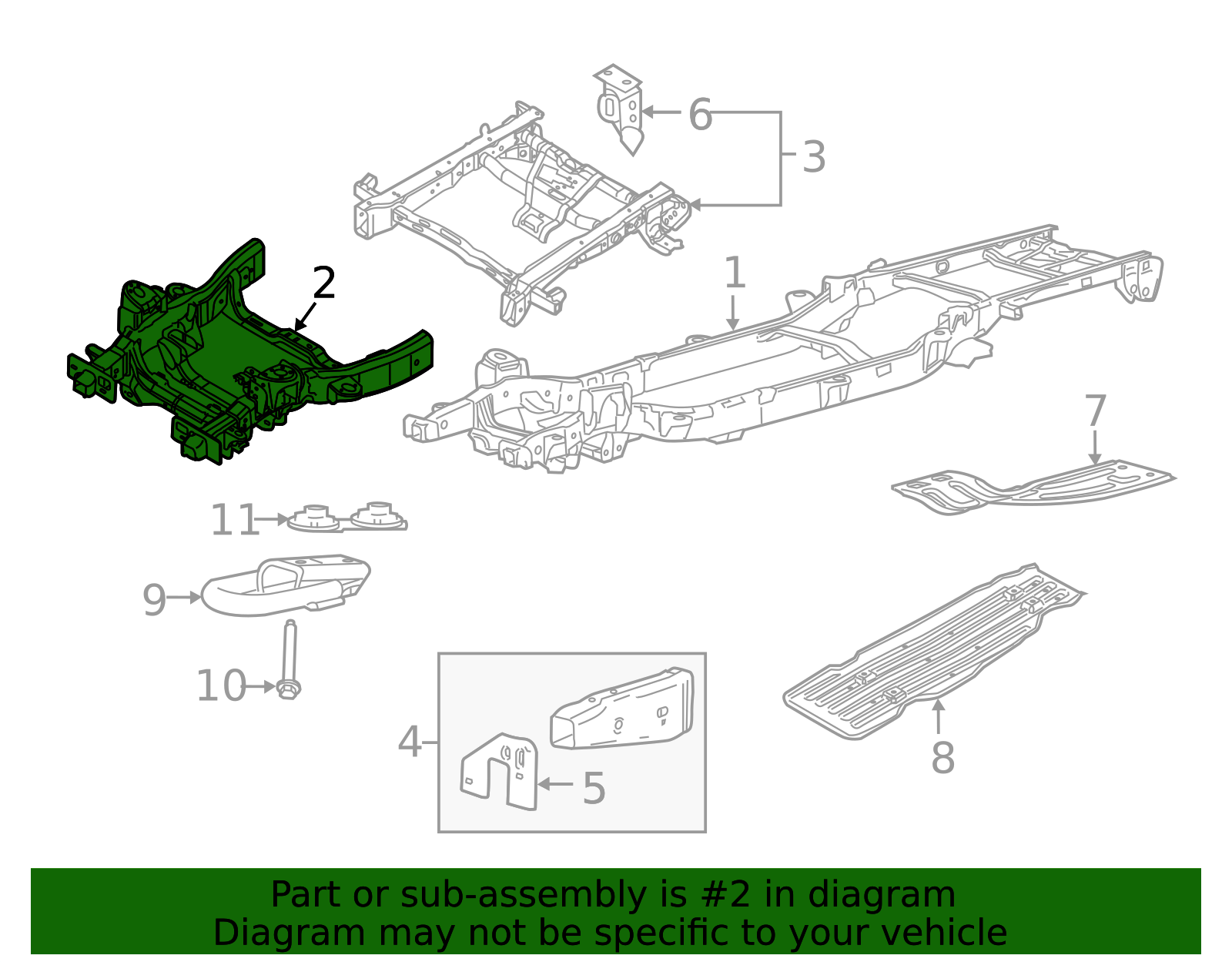 2021-2025 Ford F-150 Front Frame ML3Z-5019-AG | OEM Parts Online