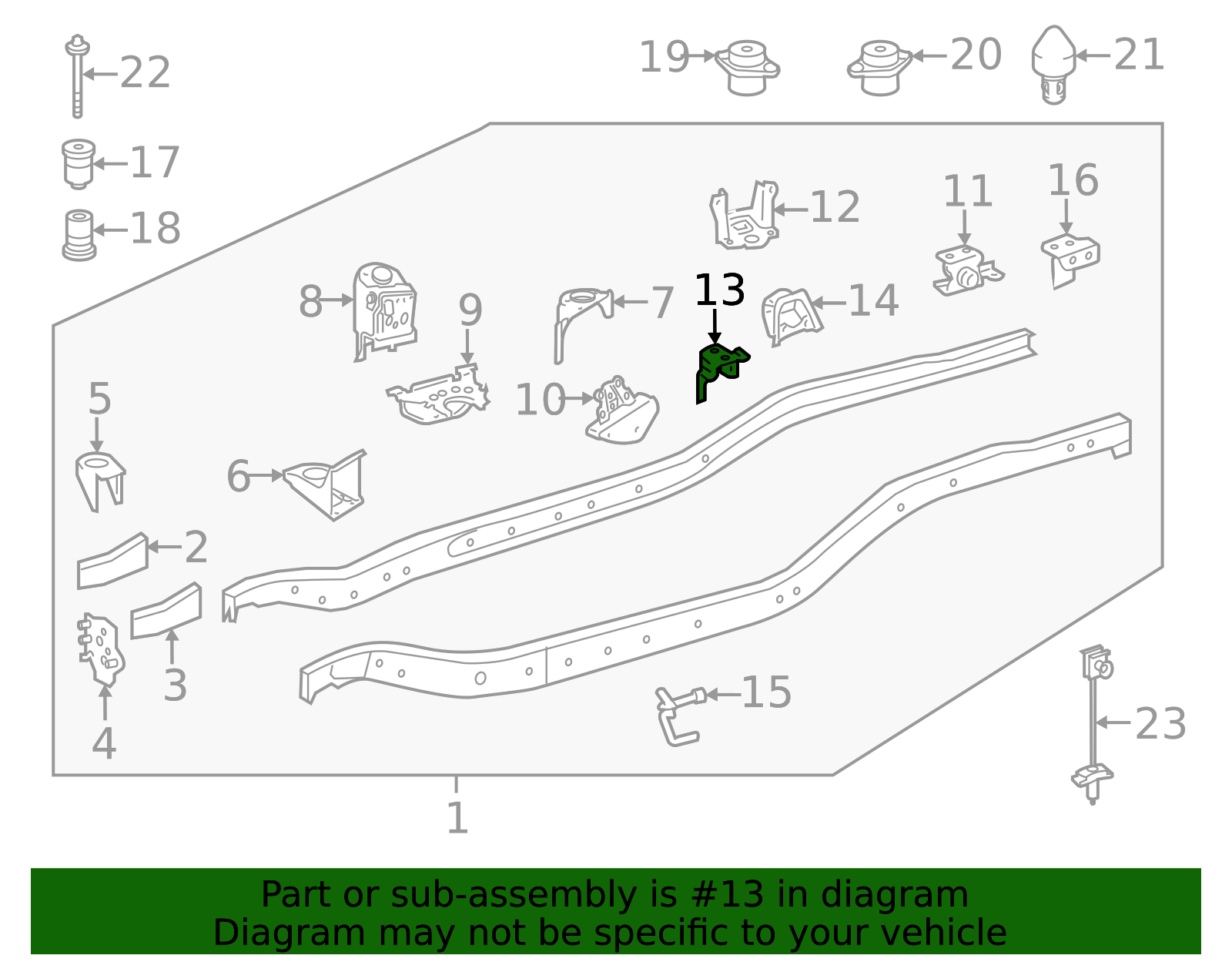 2007-2021 Toyota Tundra Mount Bracket 51073-0C010 | MotorMotor