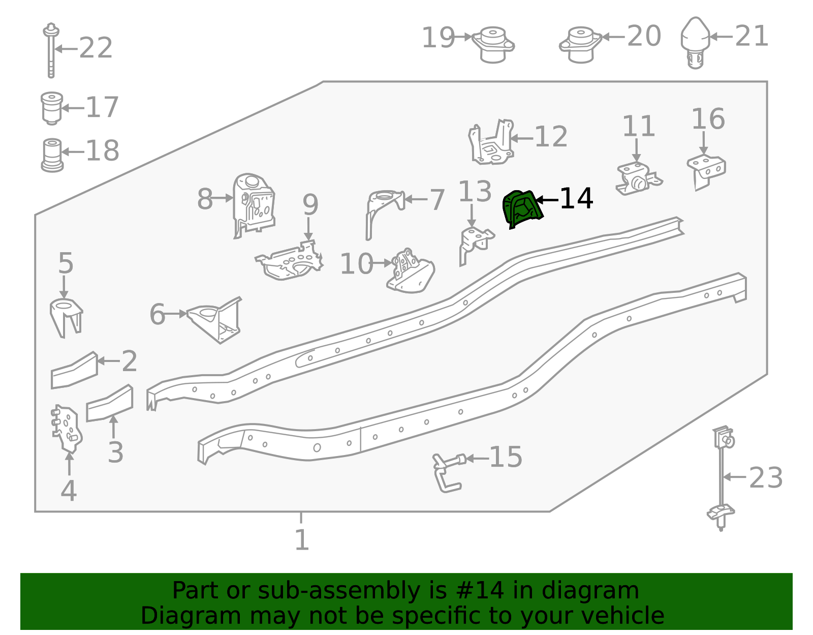 51028-0C010 - Mount Bracket 2007-2021 Toyota Tundra | Find Vintage Parts