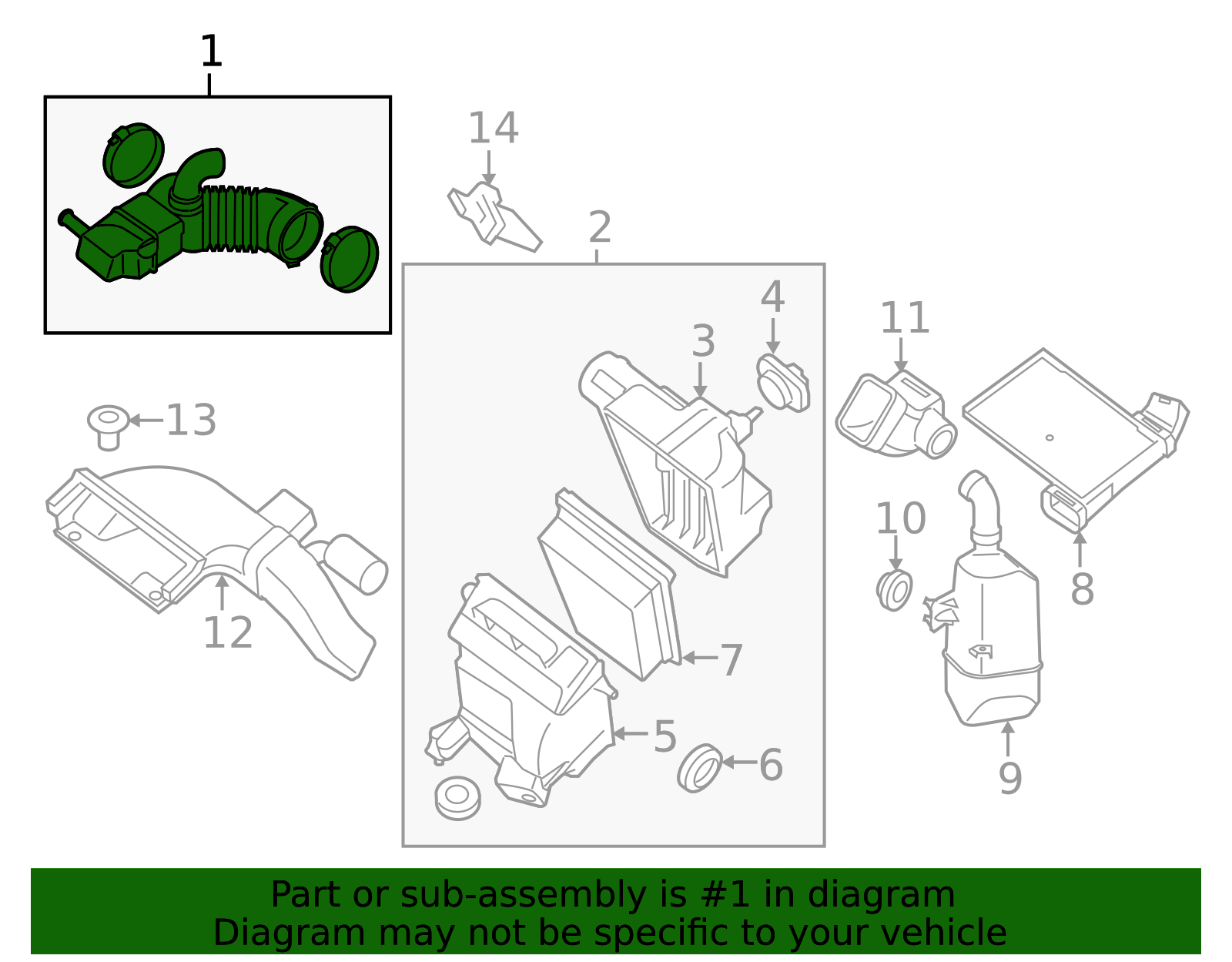 16576-ET00A - Upper Duct Official Nissan Parts Store