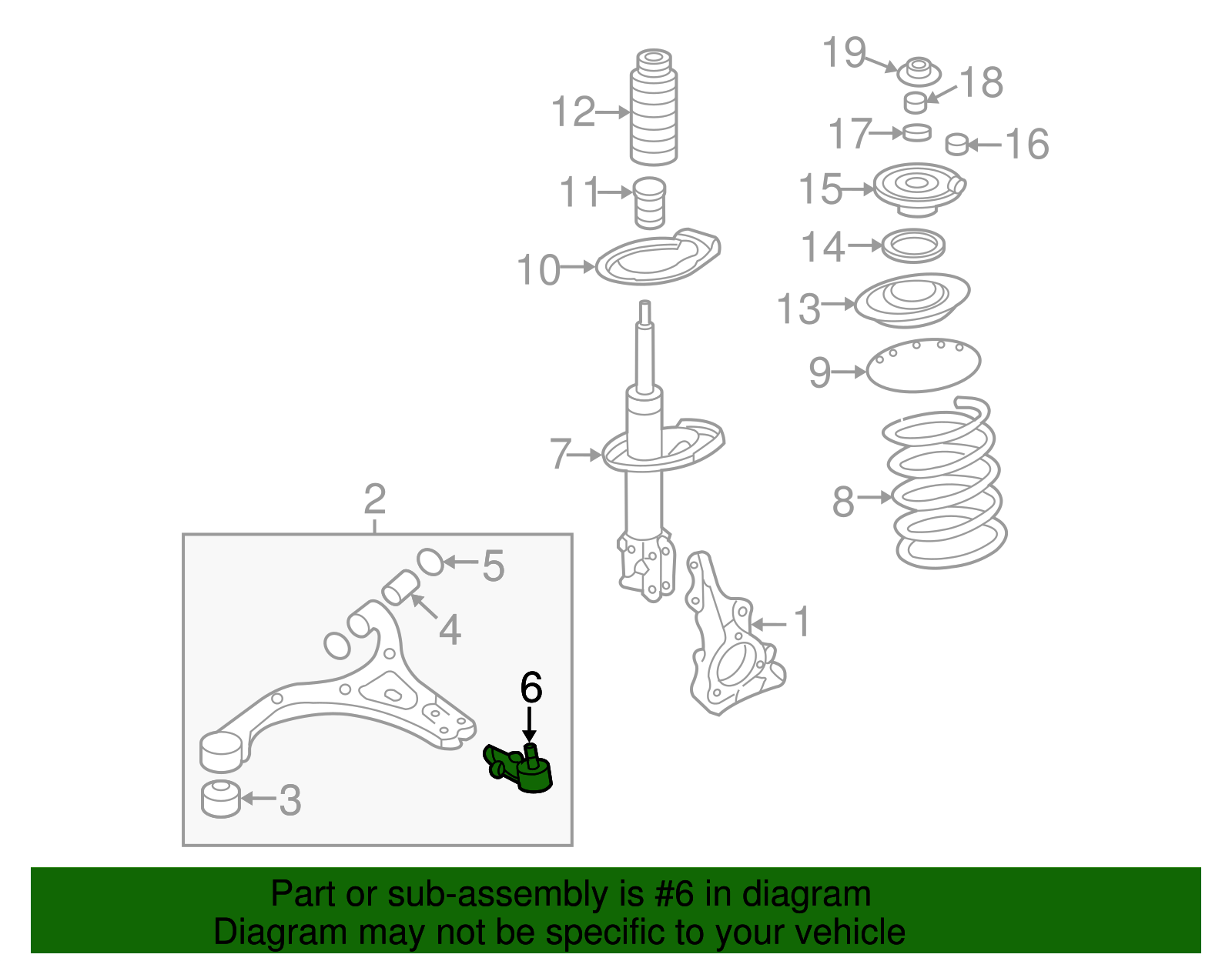 54530-4D000 - Lower Ball Joint 2006-2014 Kia Sedona | Kia.Parts Store