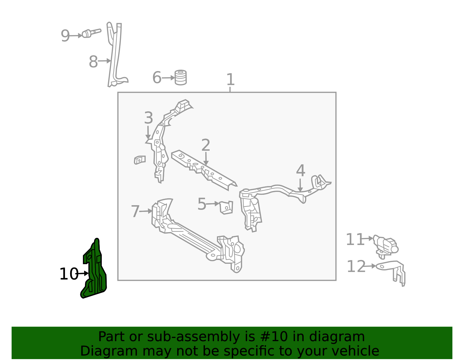 2011-2013 Toyota Air Deflector 53293-02120 | Bam Wholesale Parts
