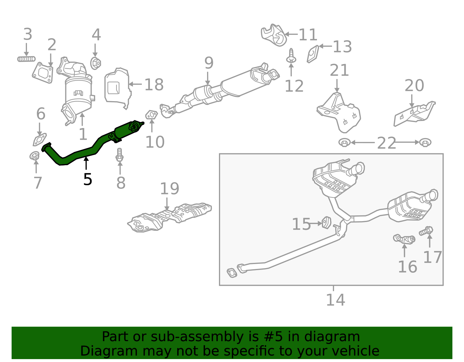GM Parts | (85542639) - Front Pipe | GM Parts Store
