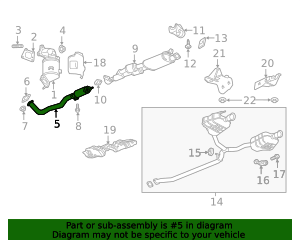Genuine OEM GM Part - Front Pipe 2018-2024 GM 85542639 - Parts ...