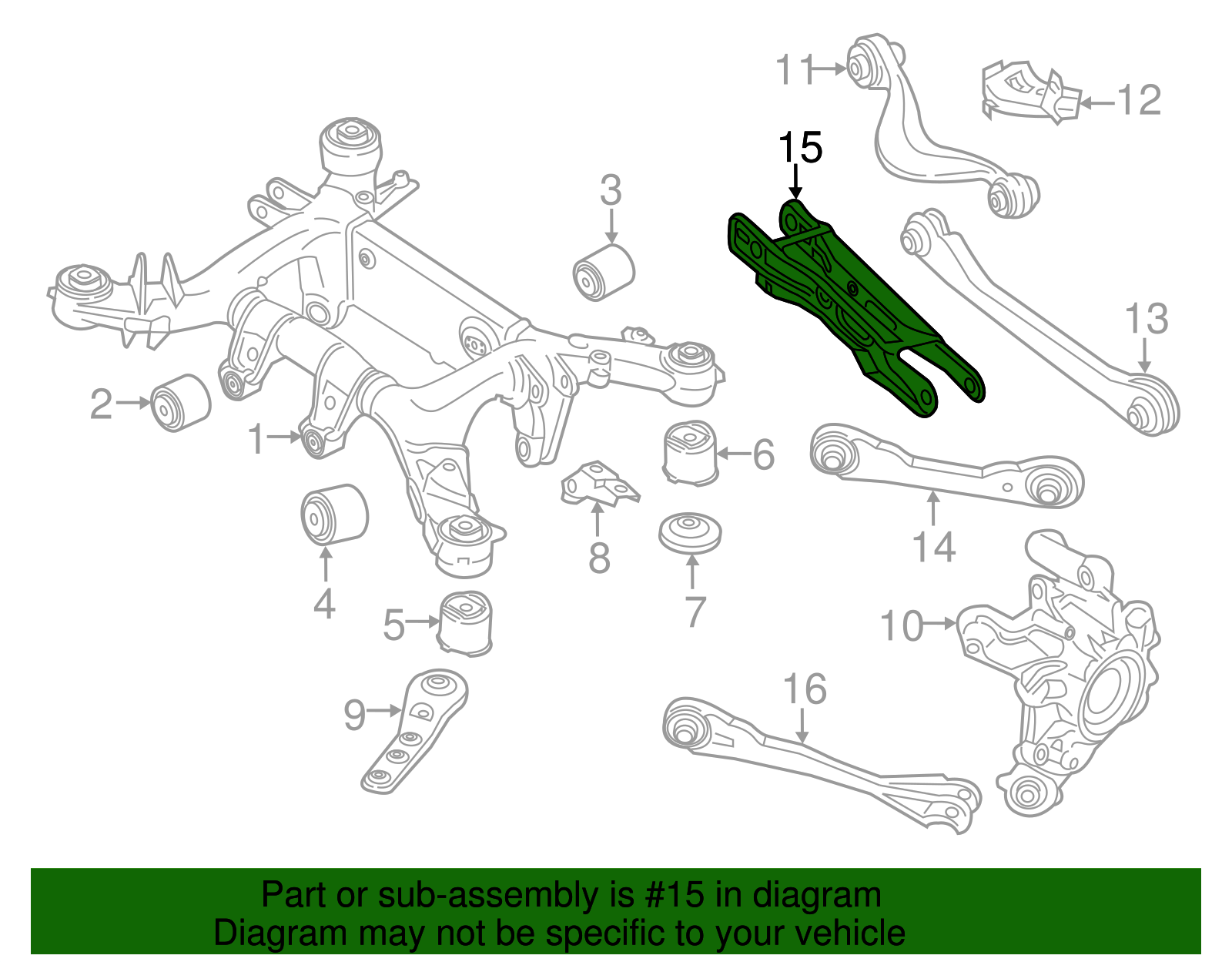 2016-2025 BMW Lower Control Arm 33-32-6-875-104 | BMW Parts Online Hub