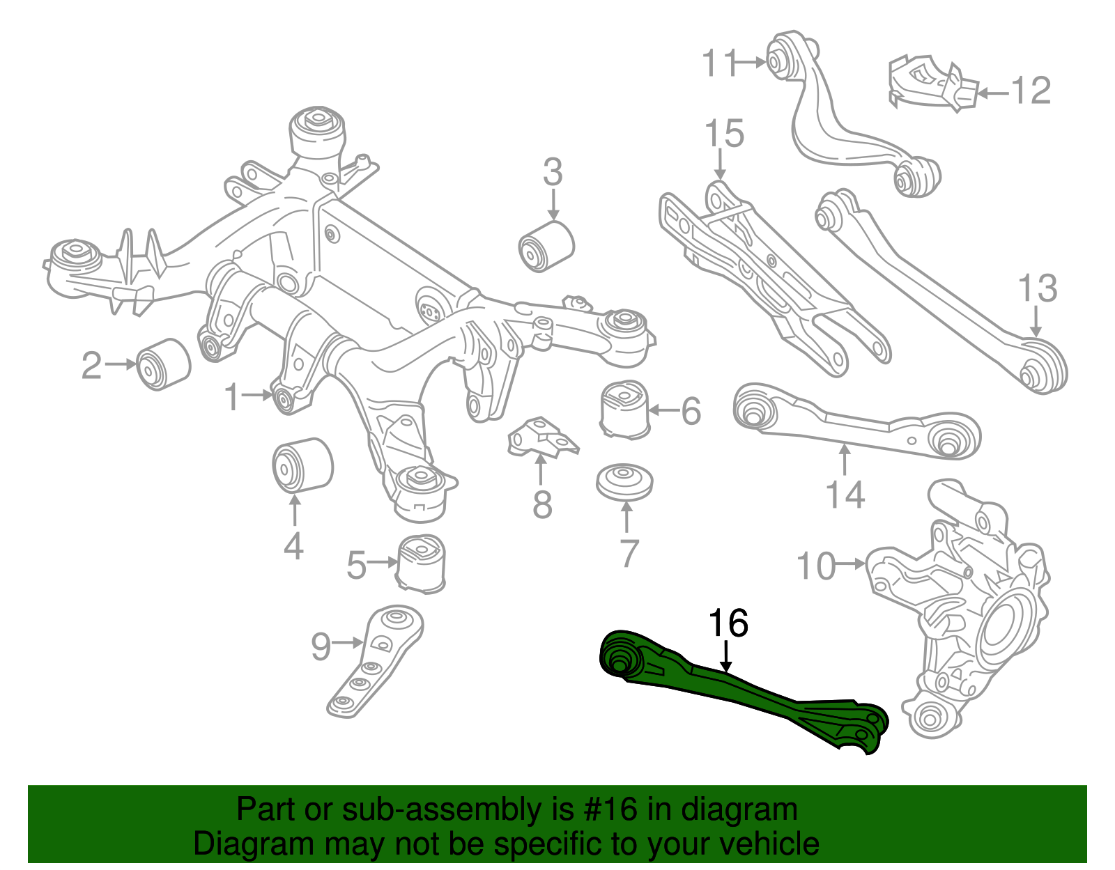 33-30-6-893-528 - 2016-2024 BMW - Trailing Arm | BMWPartsHub
