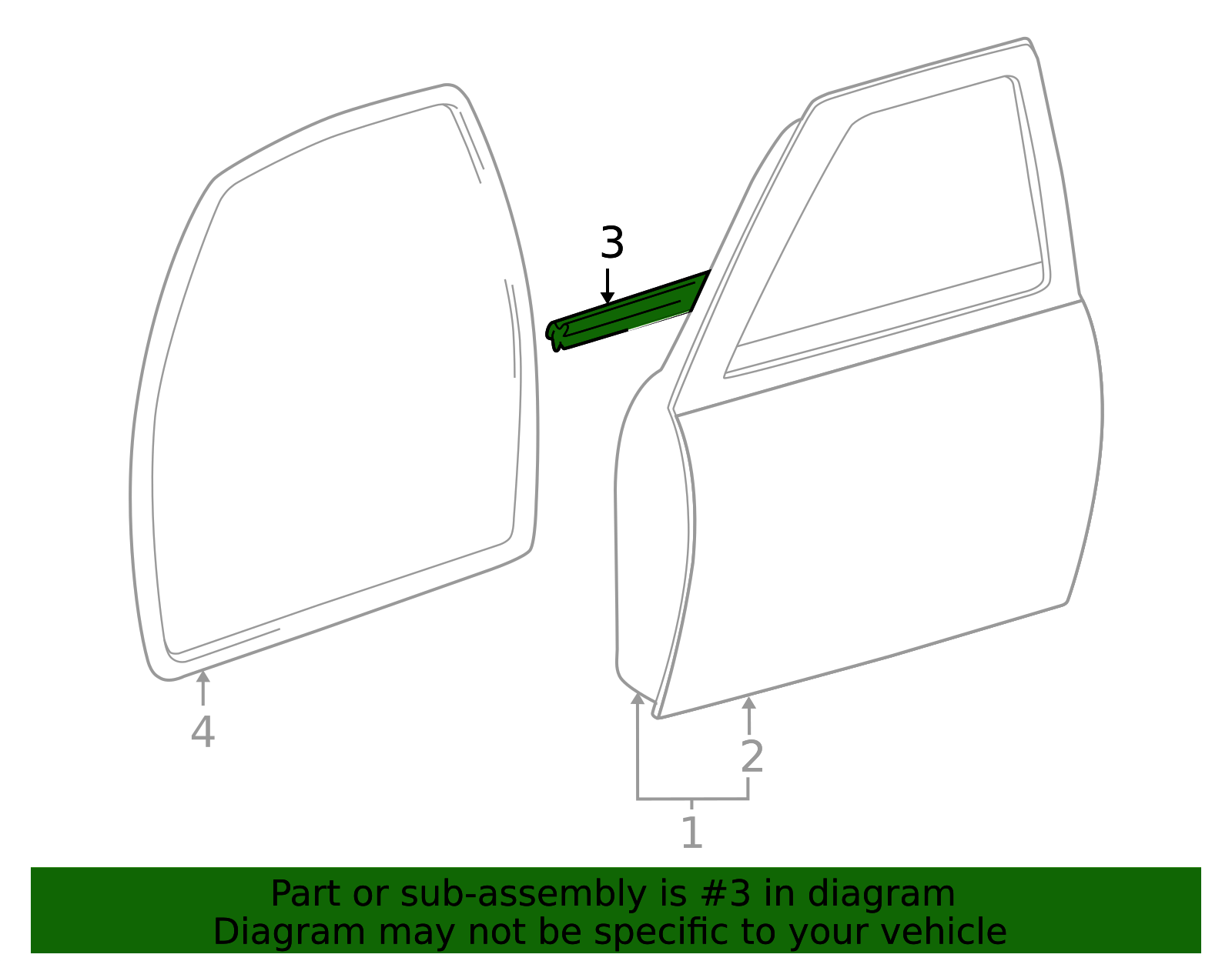 1995-2004 Toyota Tacoma 1995-2004 Toyota Tacoma - Door Window Belt ...