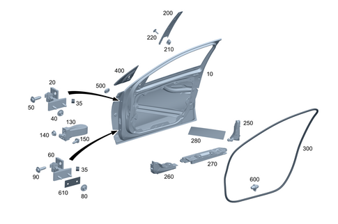 Front Door for 2015 Mercedes-Benz C300 | MB Parts Center