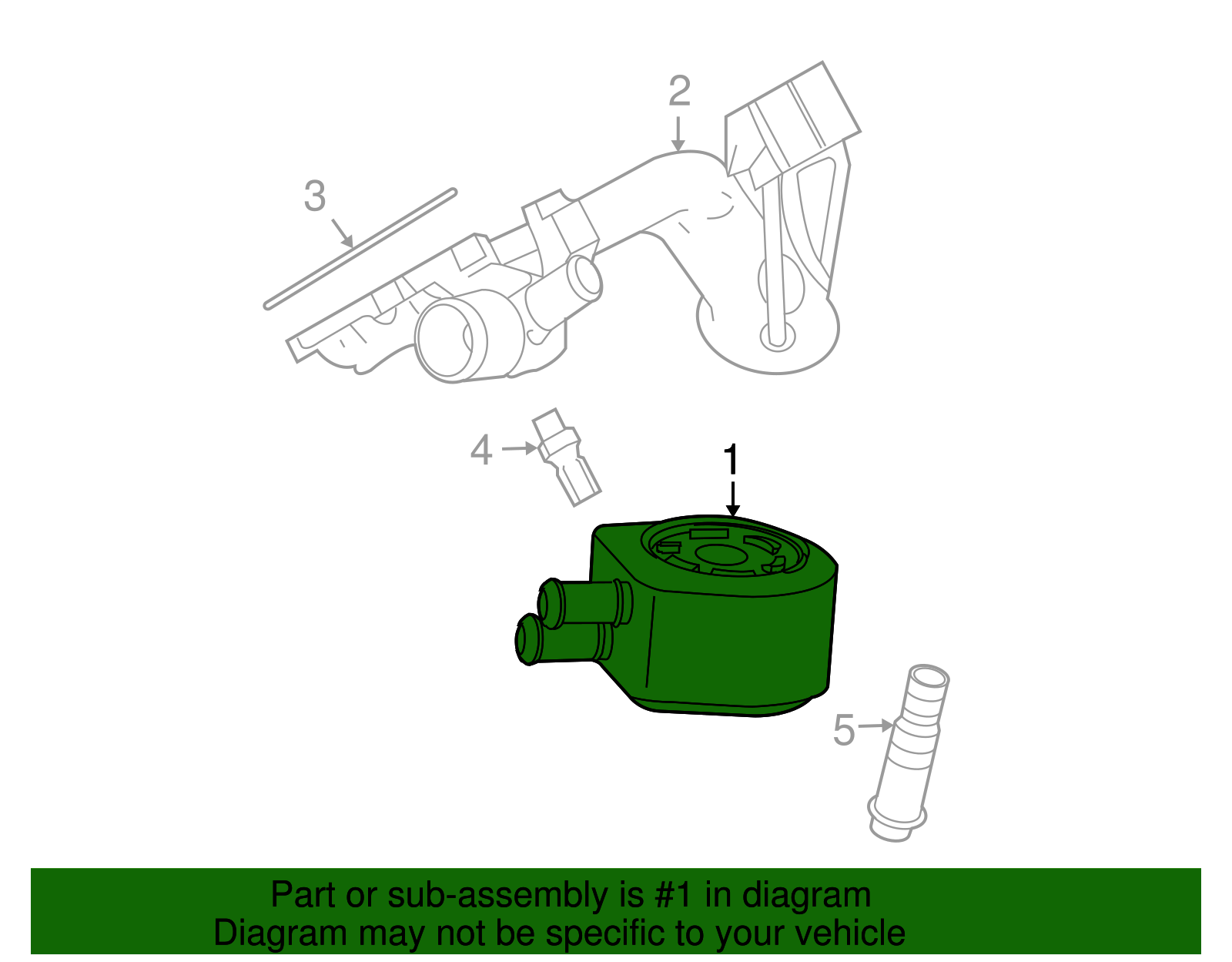 4C3Z-6A642-A - Oil Cooler Assembly - 1999-2009 Ford | Lasco Auto Parts