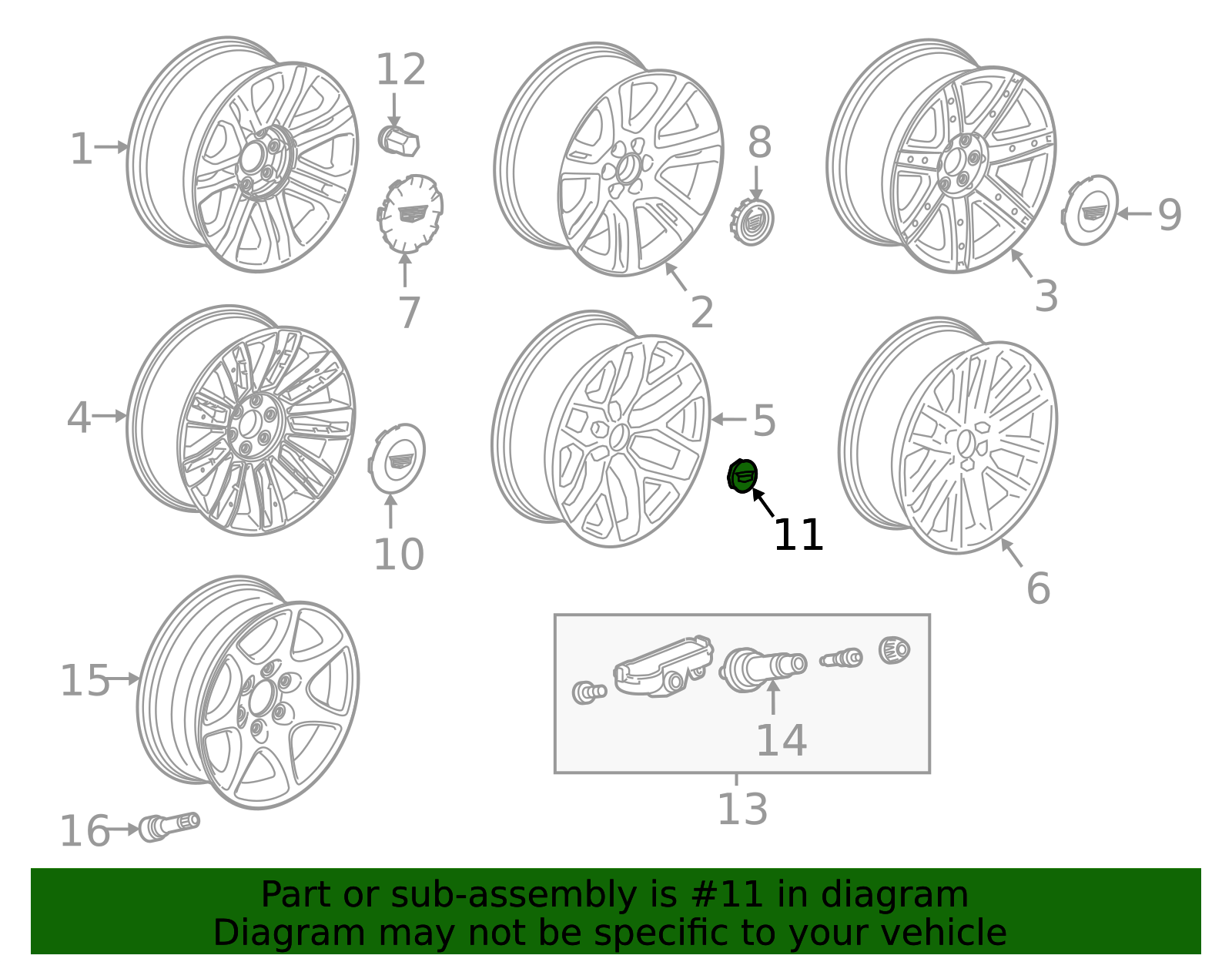 23491795 - Wheel, Center Cap 2015-2020 Cadillac | GM Parts Center