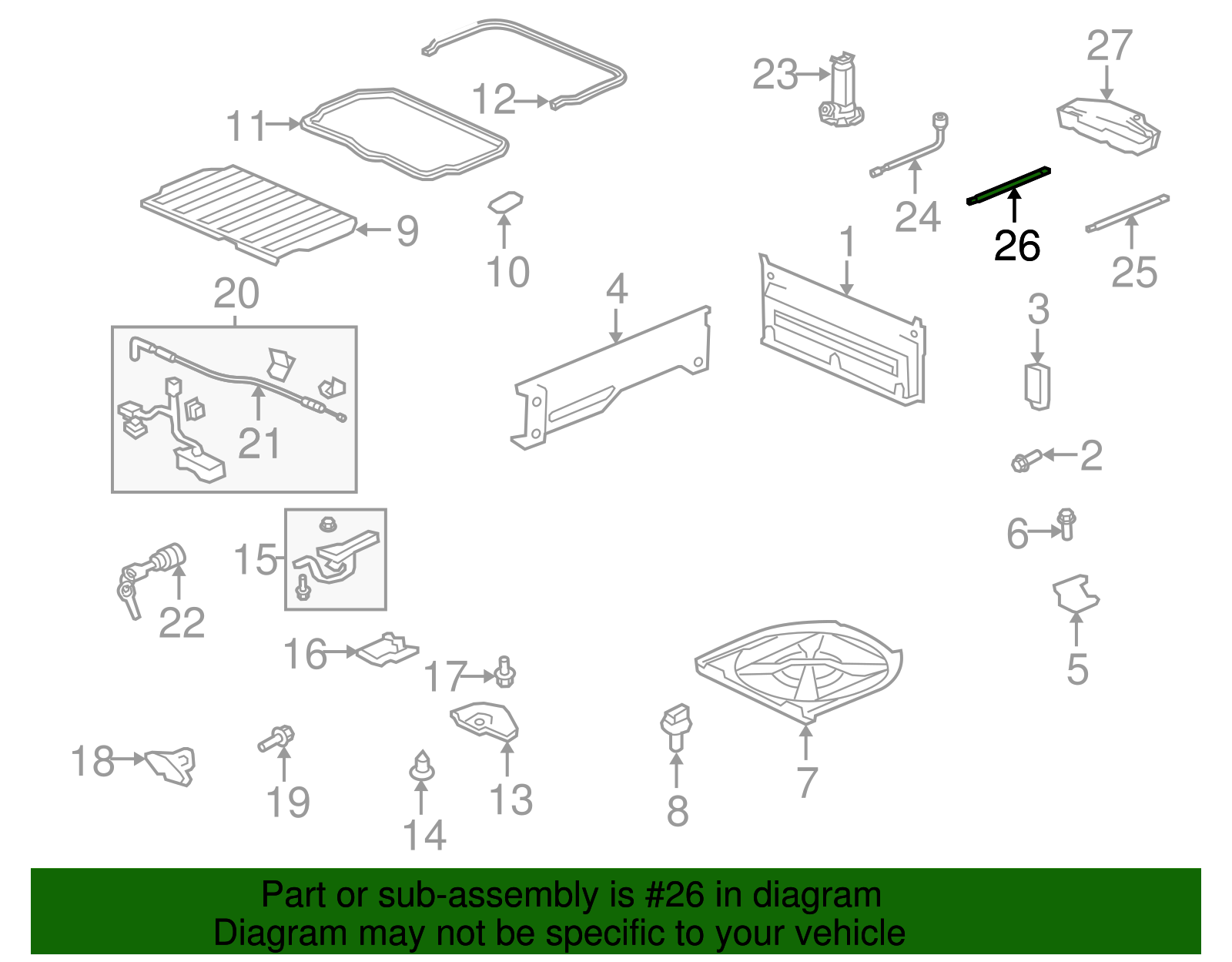 89321-SJC-A01 - 2006-2014 Honda Ridgeline - Extension Assembly Jack ...