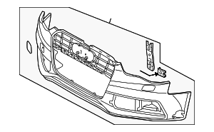 2013-2017 Audi Bumper Cover 8T0-807-065-A-GRU | Audi USA Parts