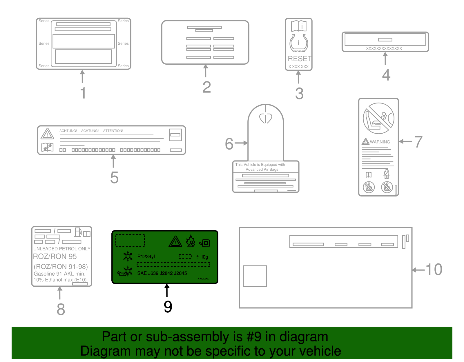71-23-6-832-851 - 2019-2023 BMW - AC Label | Buy BMW Parts Now