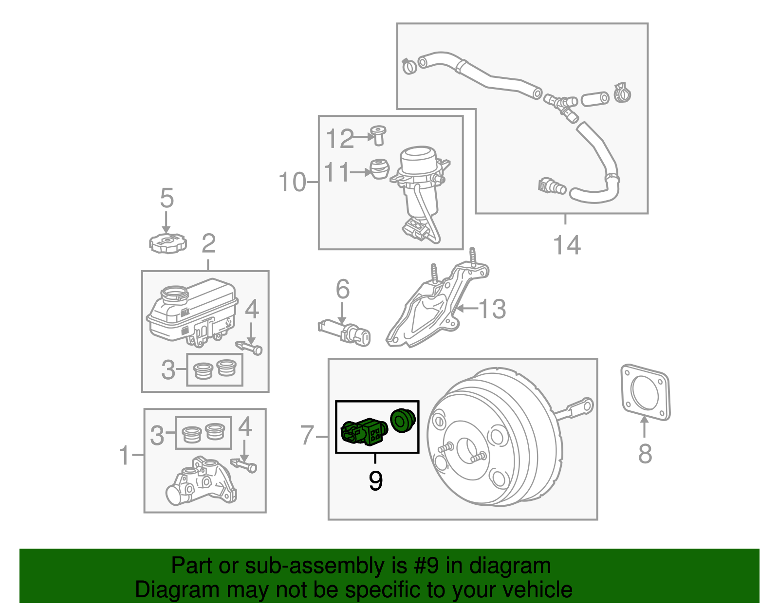 2010-2017 GM Power Brake Booster Vacuum Sensor 20880675 | Capital Chevy ...