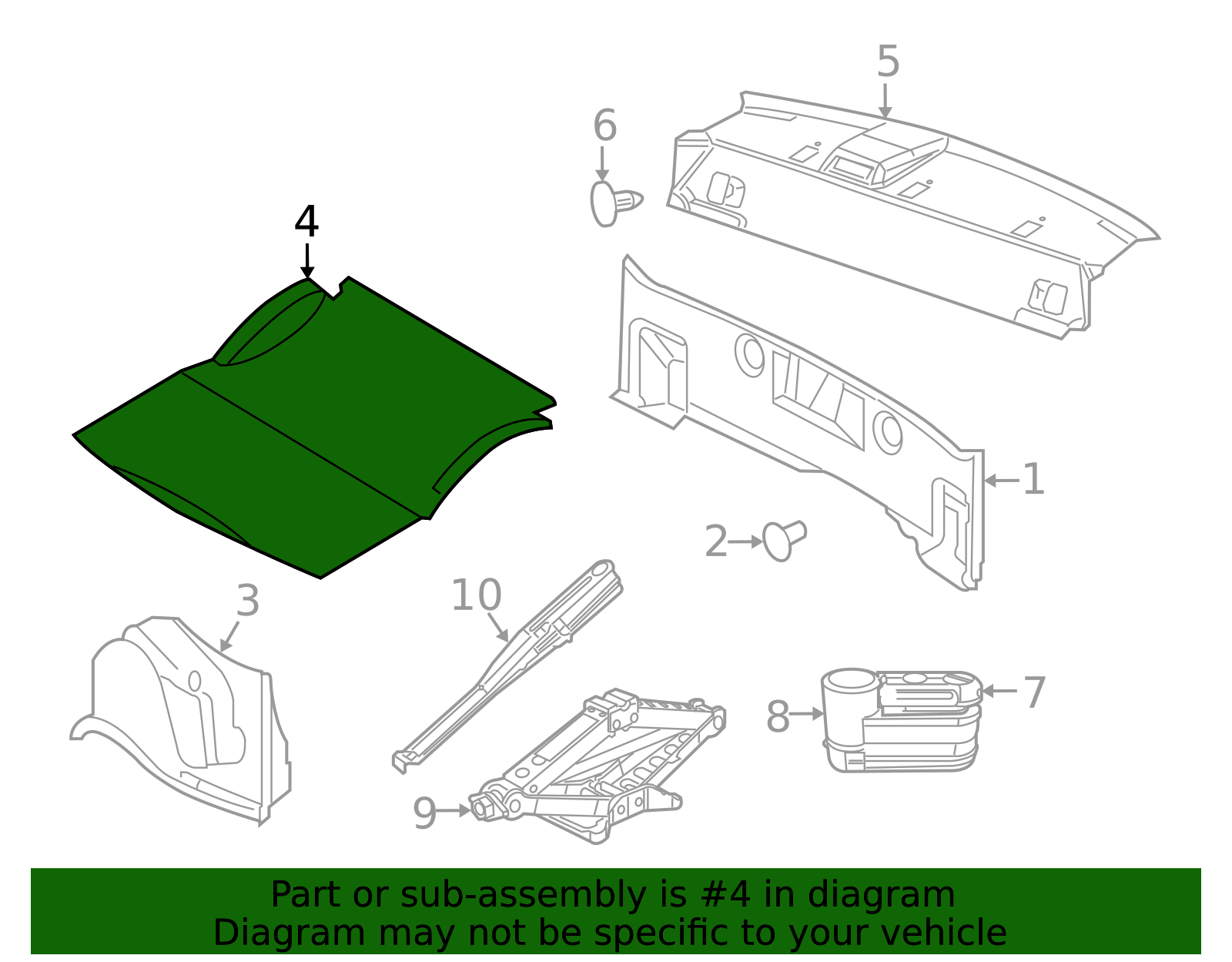 2008-2023 Dodge Challenger Floor Cover 68169878AB | Mopar Parts Canada
