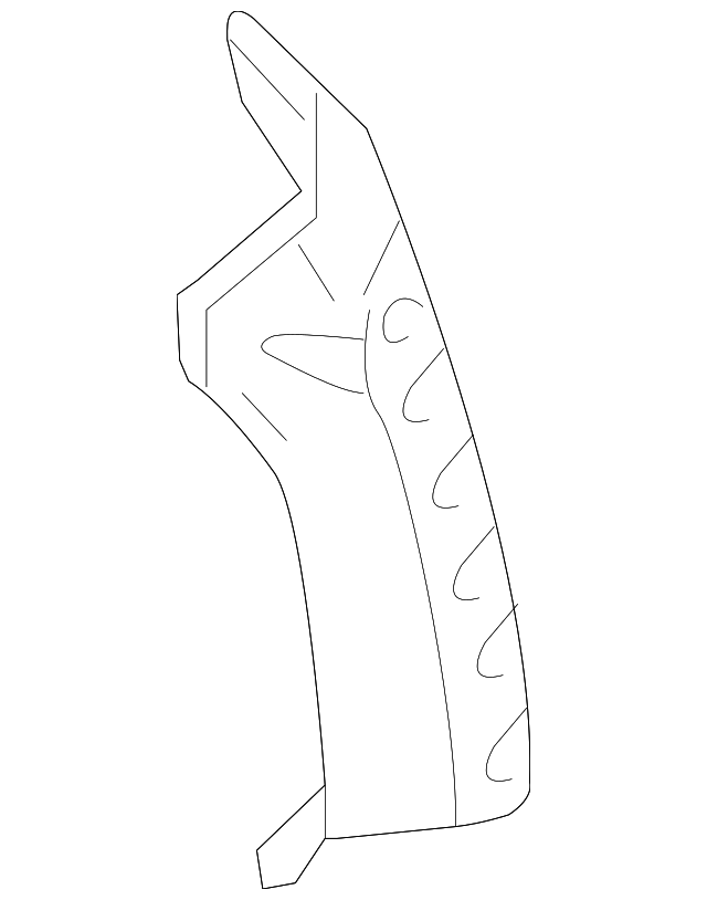 2003-2025 GM Black Grained Rear Passenger Side Body Opening Side ...