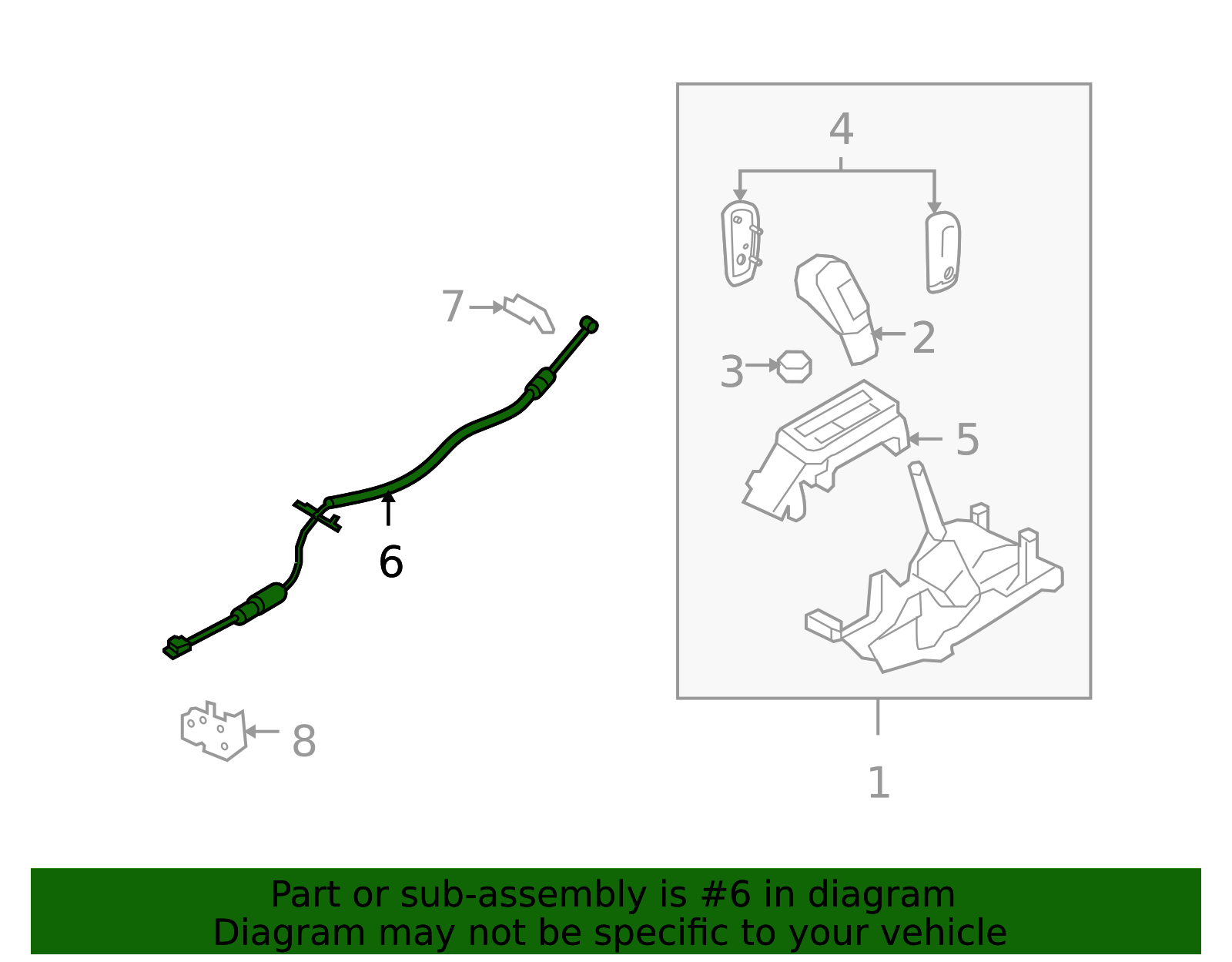 2007-2010 Ford Automatic Transmission Shifter Cable 7T4Z-7E395-A | OEM ...