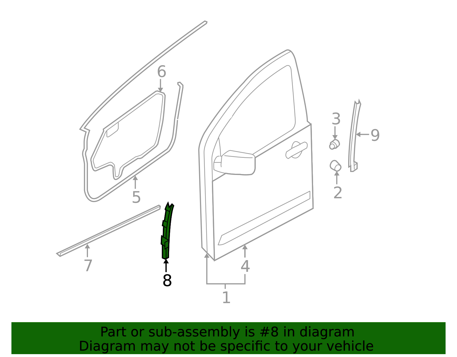 Window Channel - Smooth Window Travel 80215-EA000 | AutoNation Parts