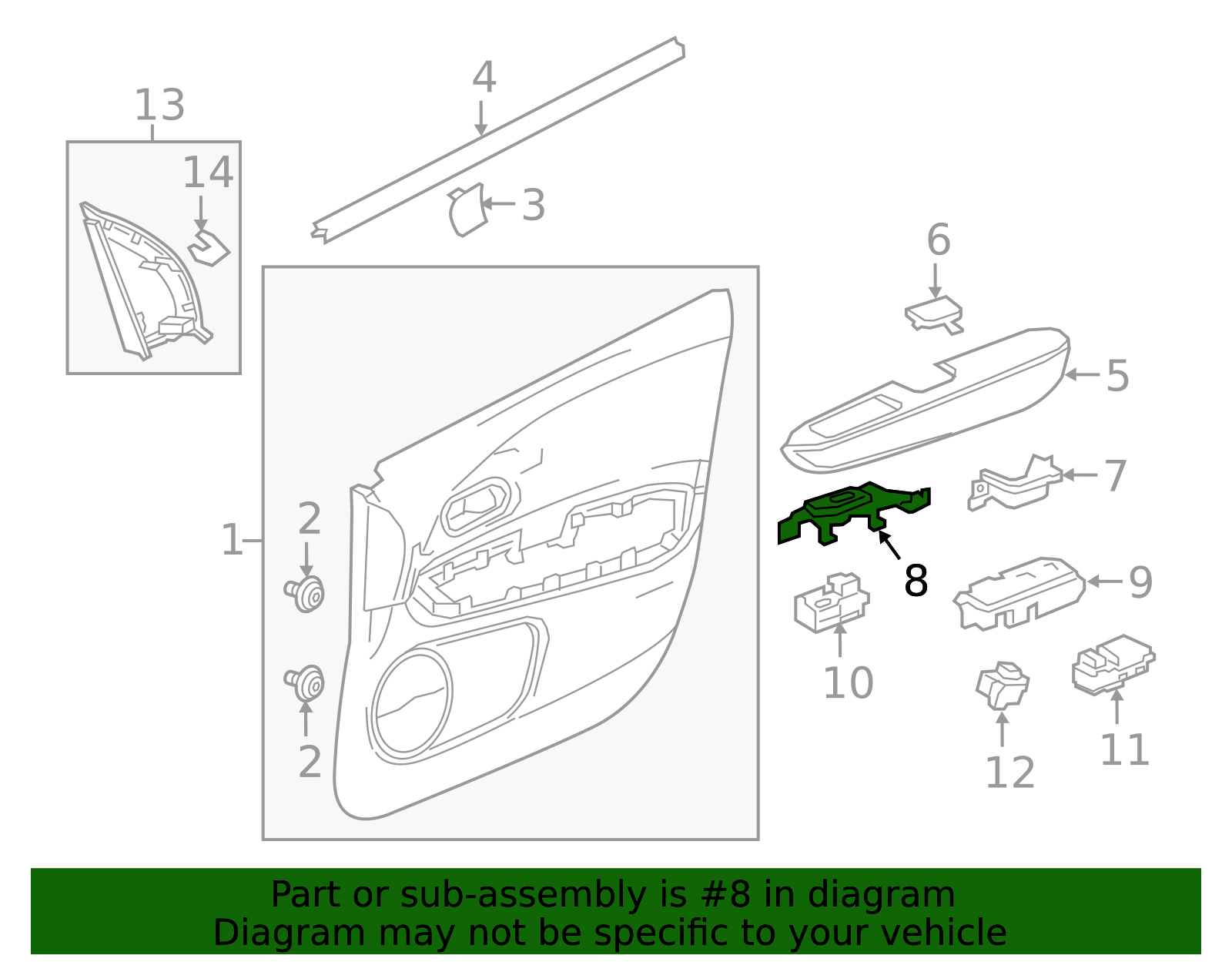 83510-T7J-H01ZB - High-Quality Door Switch Trim Panel for 2016-2022 ...