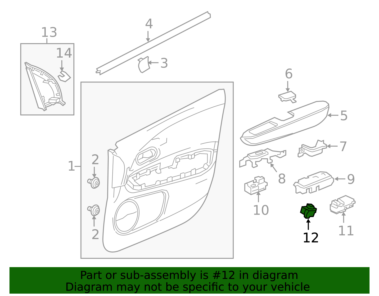 35190-T5A-E01 - Mirror Switch 2013-2022 Honda | Honda Parts Online