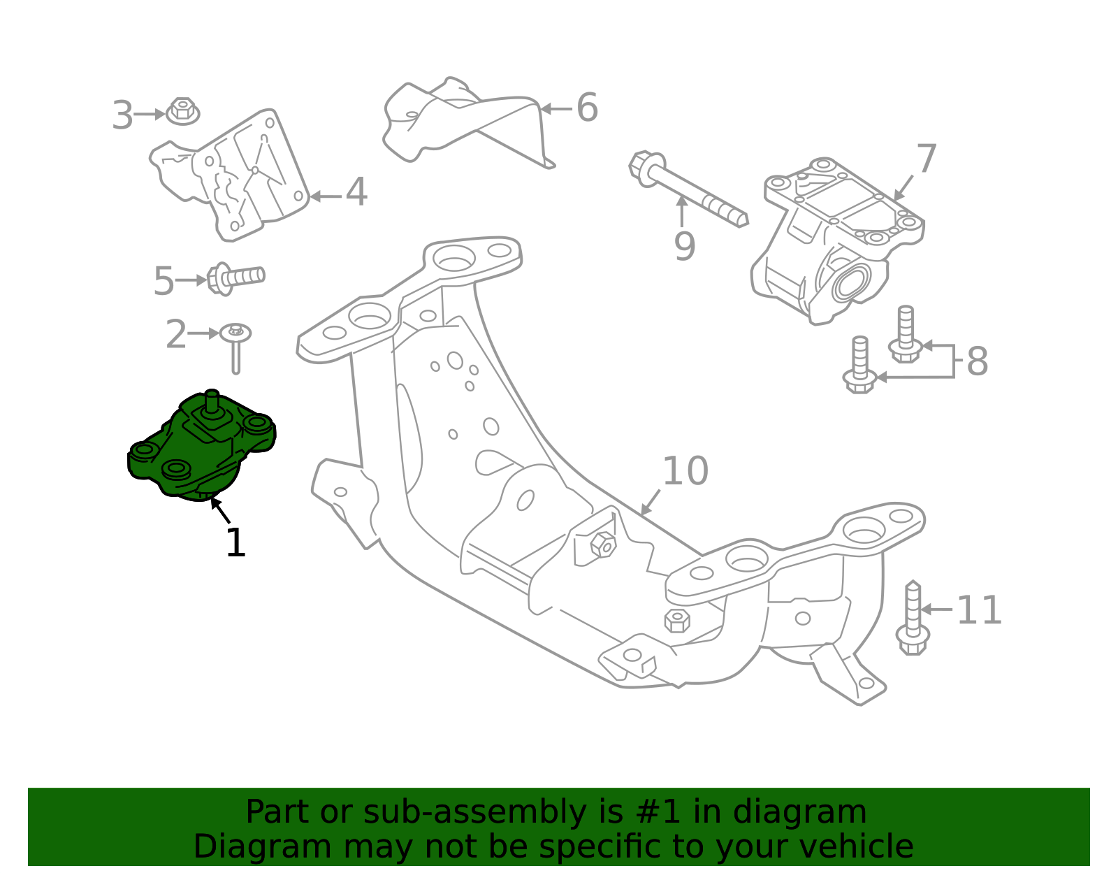 2013-2023 Land Rover Mount LR179381 | OEM Parts Online