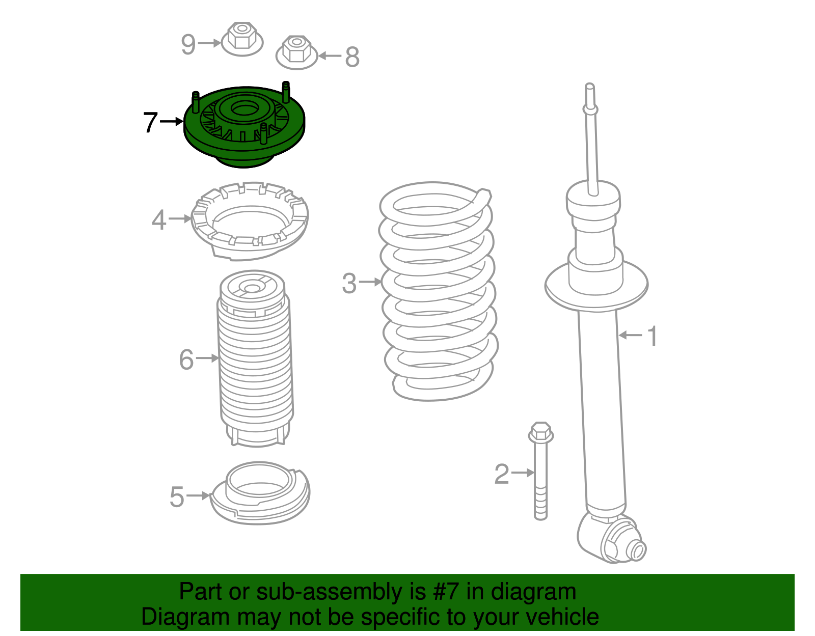 33506884486 - 2017-2023 BMW Upper Support (33-50-6-884-486) | BMW of ...