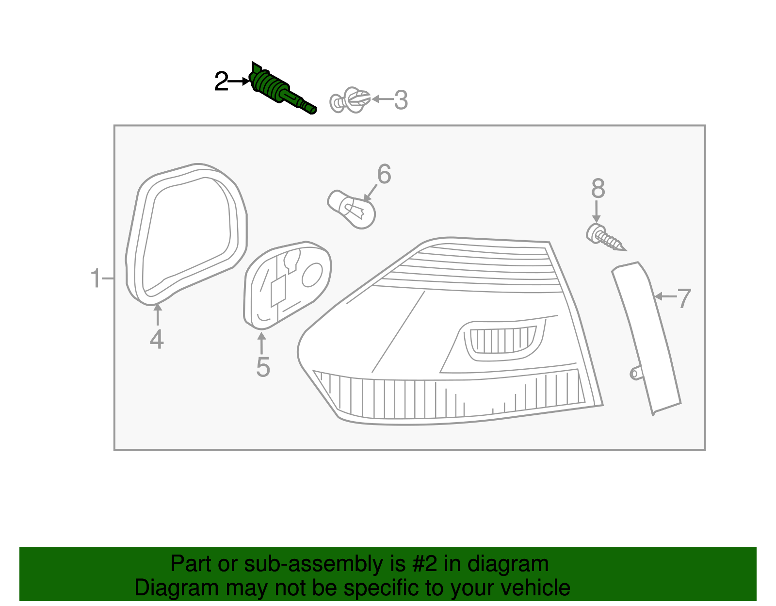 2012-2025 Volkswagen Tail Lamp Assembly Fastener 6RU-945-300 ...