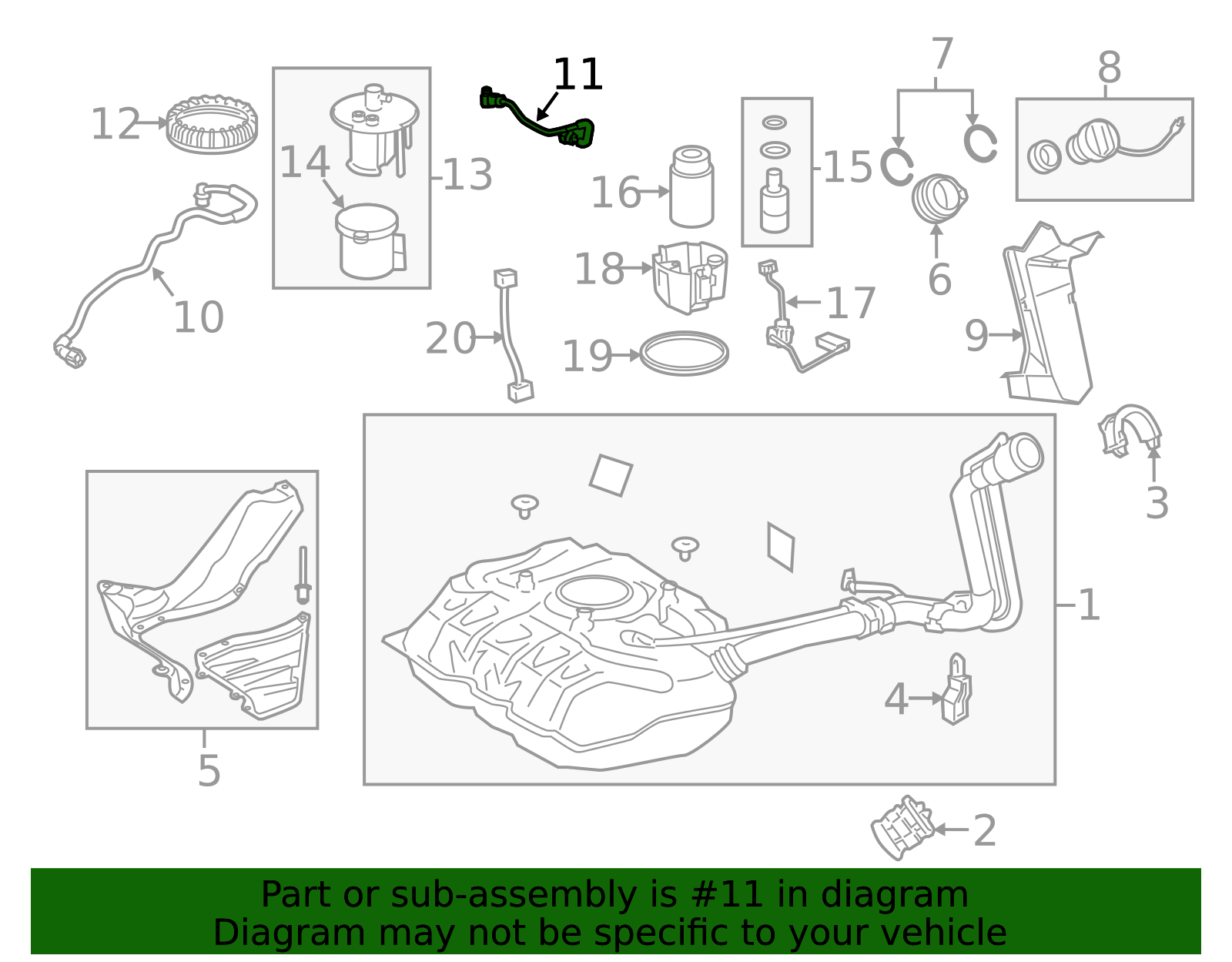 2012-2018 Toyota Yaris Fuel Tank Vent Hose 77404-52060 ...