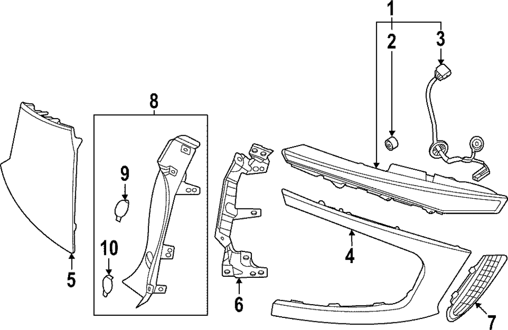 866Y8-CV100 - Filler Trim 2022-2024 Kia EV6 | Kia.Parts Store