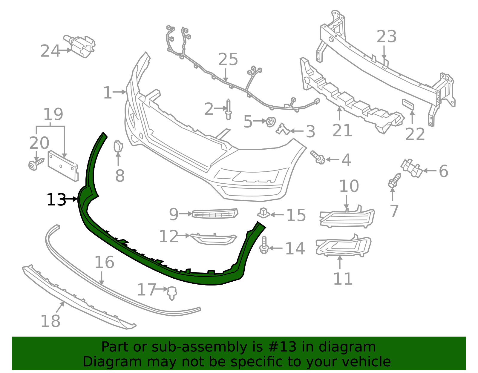 2019-2021 Hyundai Tucson Lower Cover 86512-D3520 | OEM Hyundai Parts