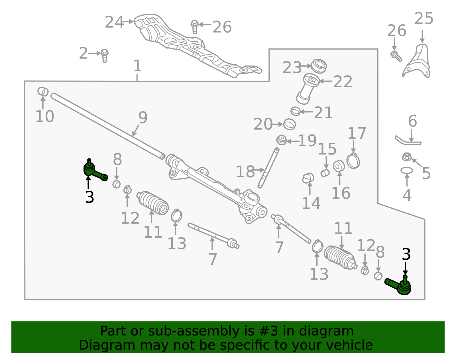 Hyundai - 56825-K4090 - Outer Tie Rod - 2017-2023 Hyundai | OEM Hyundai ...